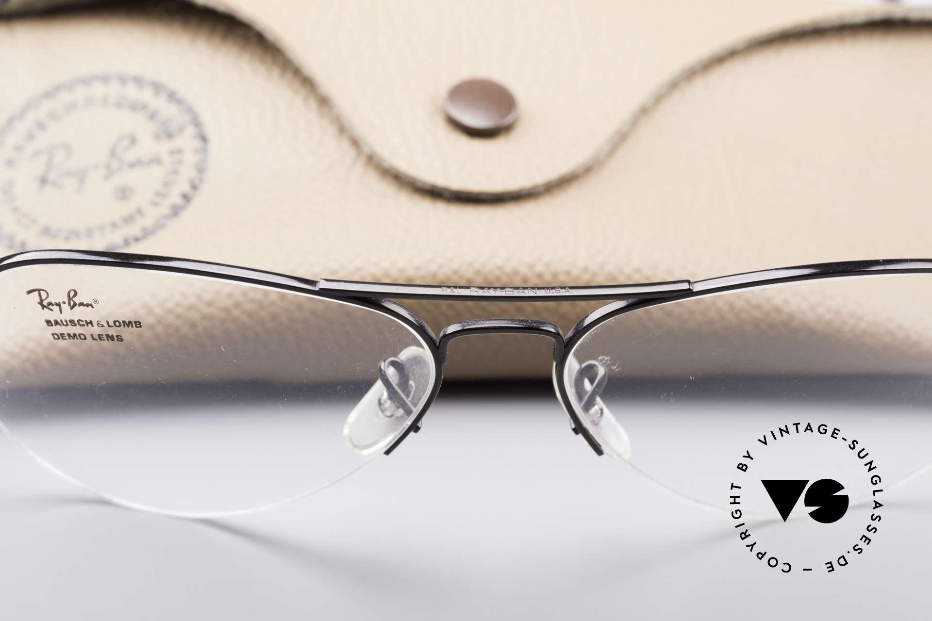 Glasses Ray Ban Aviator Half Rimless 80's Frame | Vintage Sunglasses