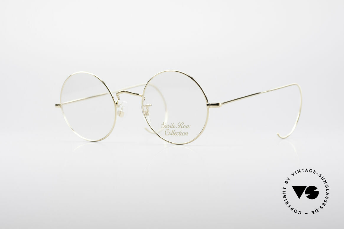 Glasses Savile Row Round 44/20 14kt Gold Frame