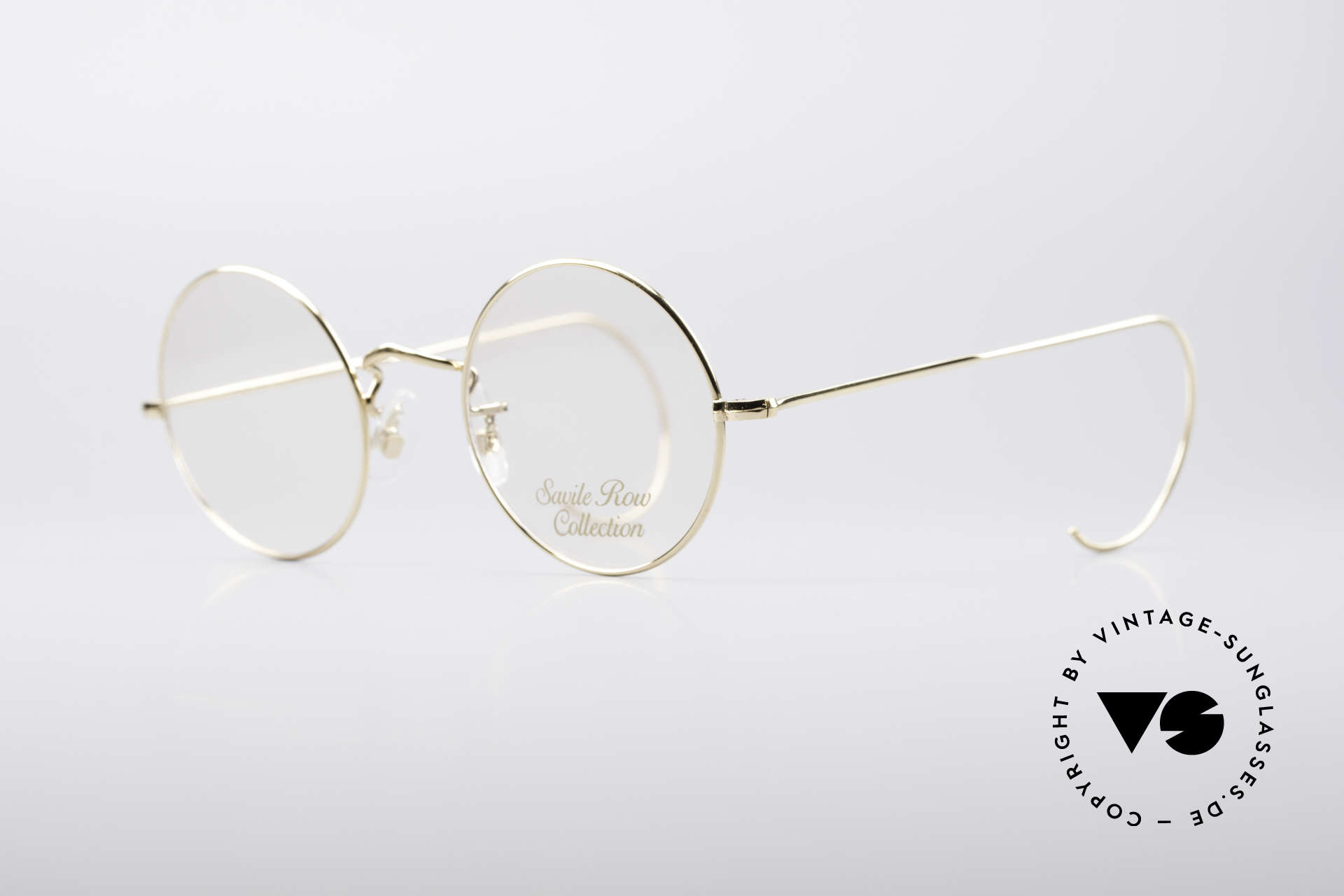Glasses Savile Row Round 44/20 14kt Gold Frame