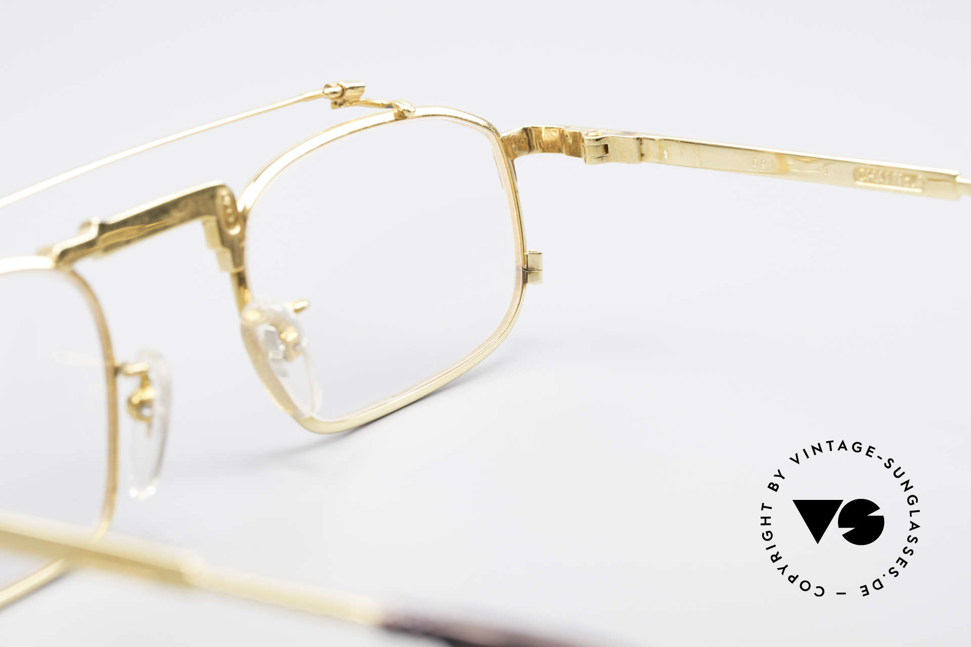 Glasses Chai No4 Square Gold Plated Tap Frame