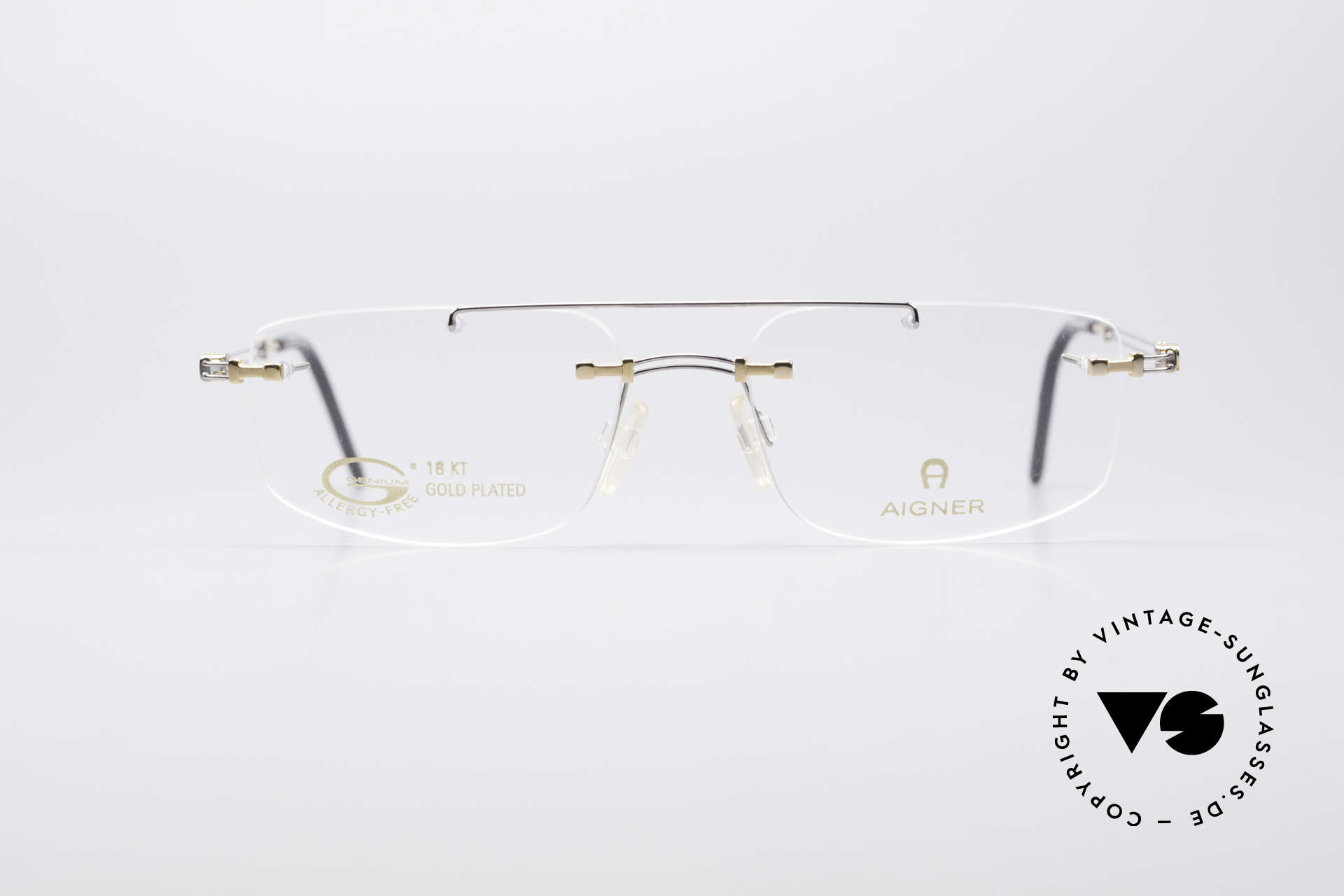 Glasses Aigner EA499 Gold Plated Rimless Frame