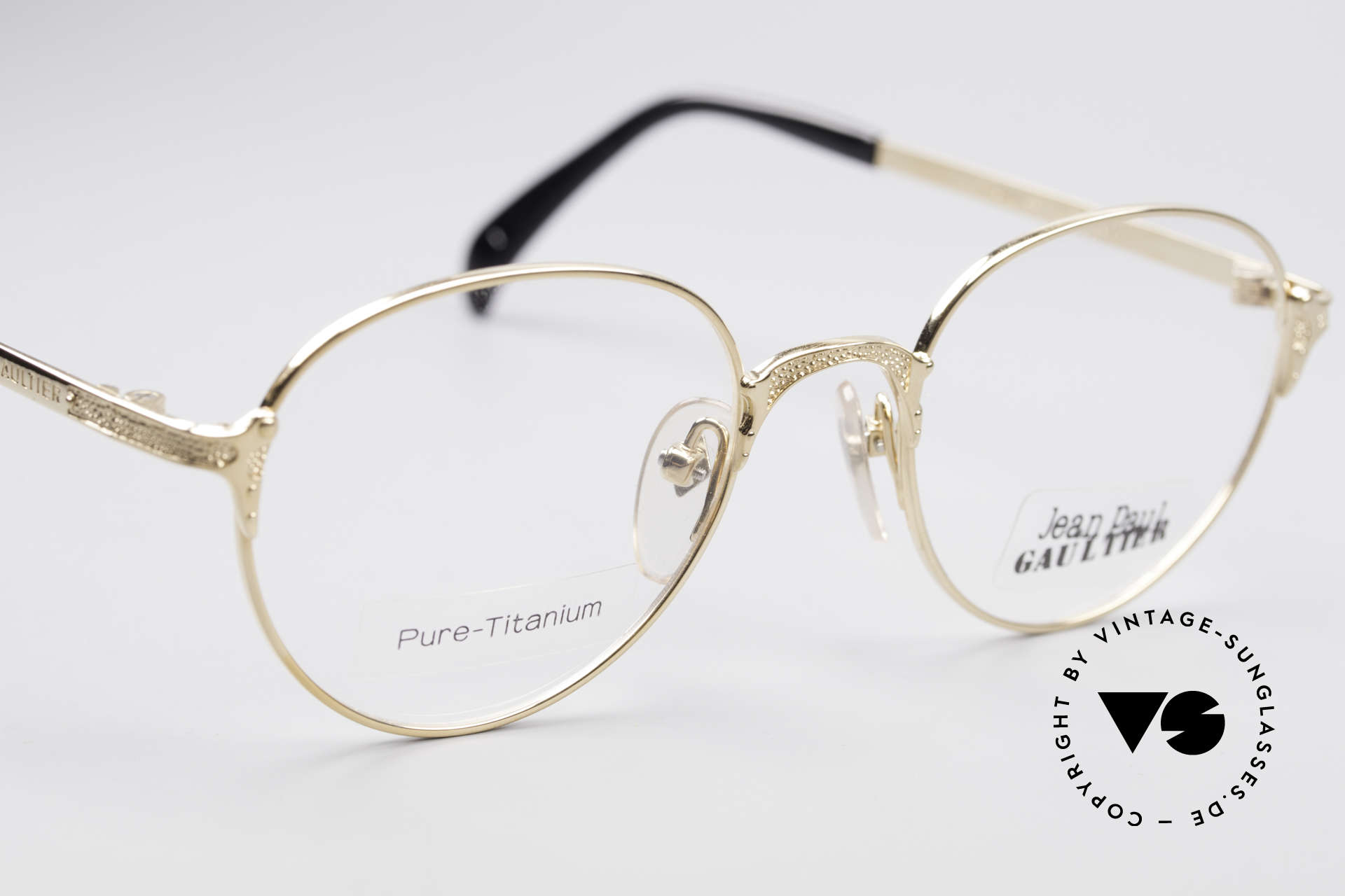 Glasses Jean Paul Gaultier 55-3183 Gold-Plated Titanium Frame