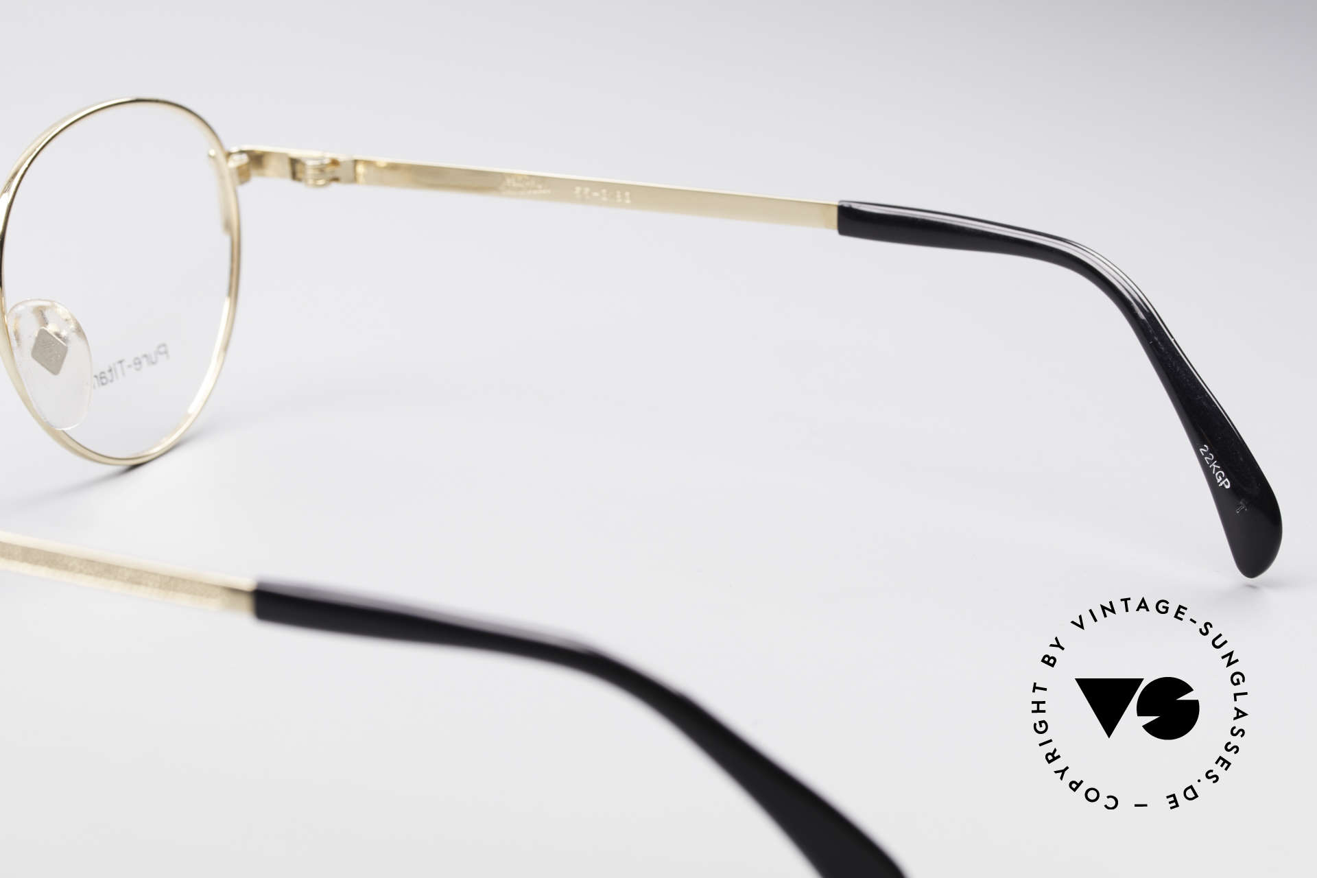 Glasses Jean Paul Gaultier 55-3183 Gold-Plated Titanium Frame
