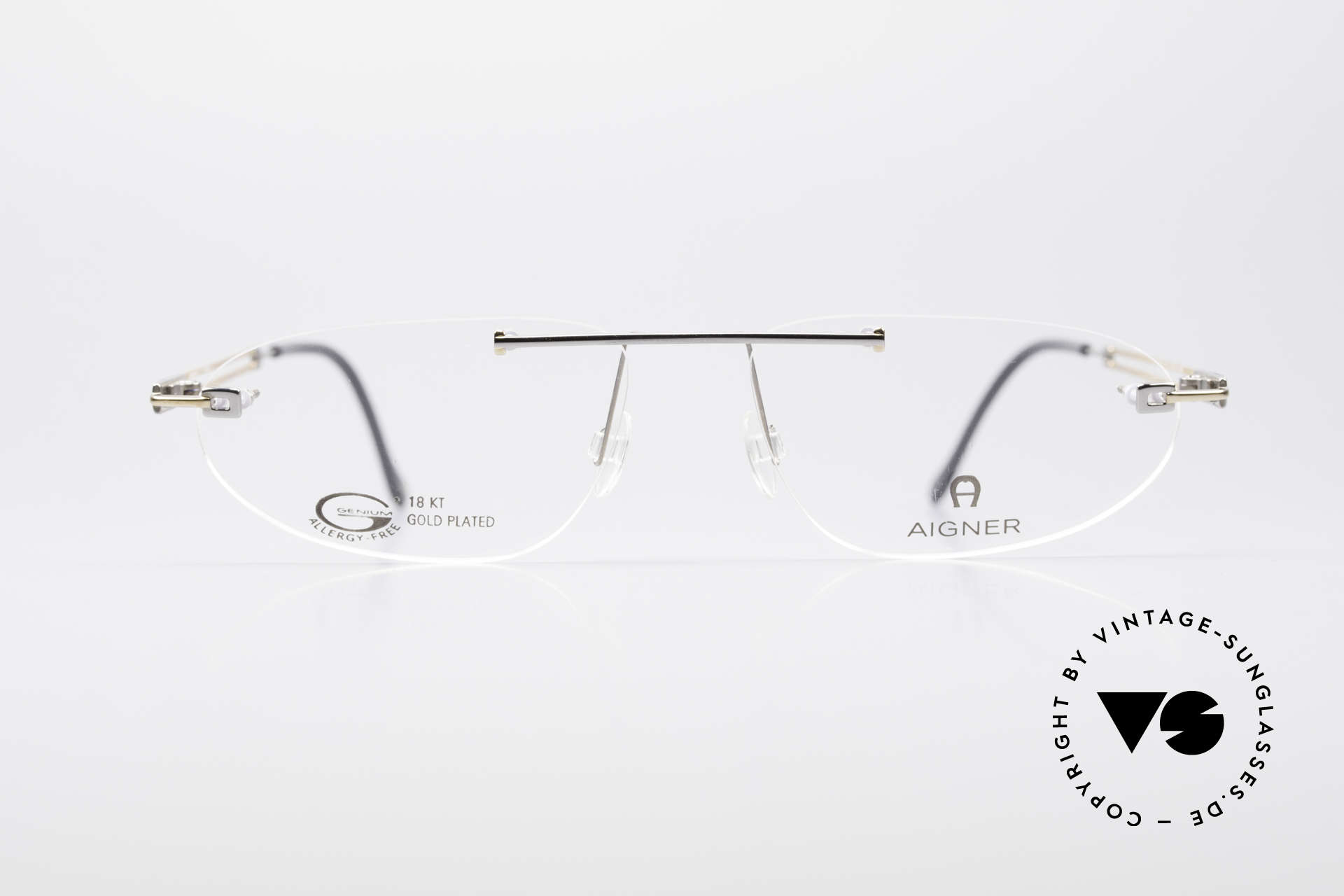 Glasses Aigner EA115 Gold Plated Rimless Frame