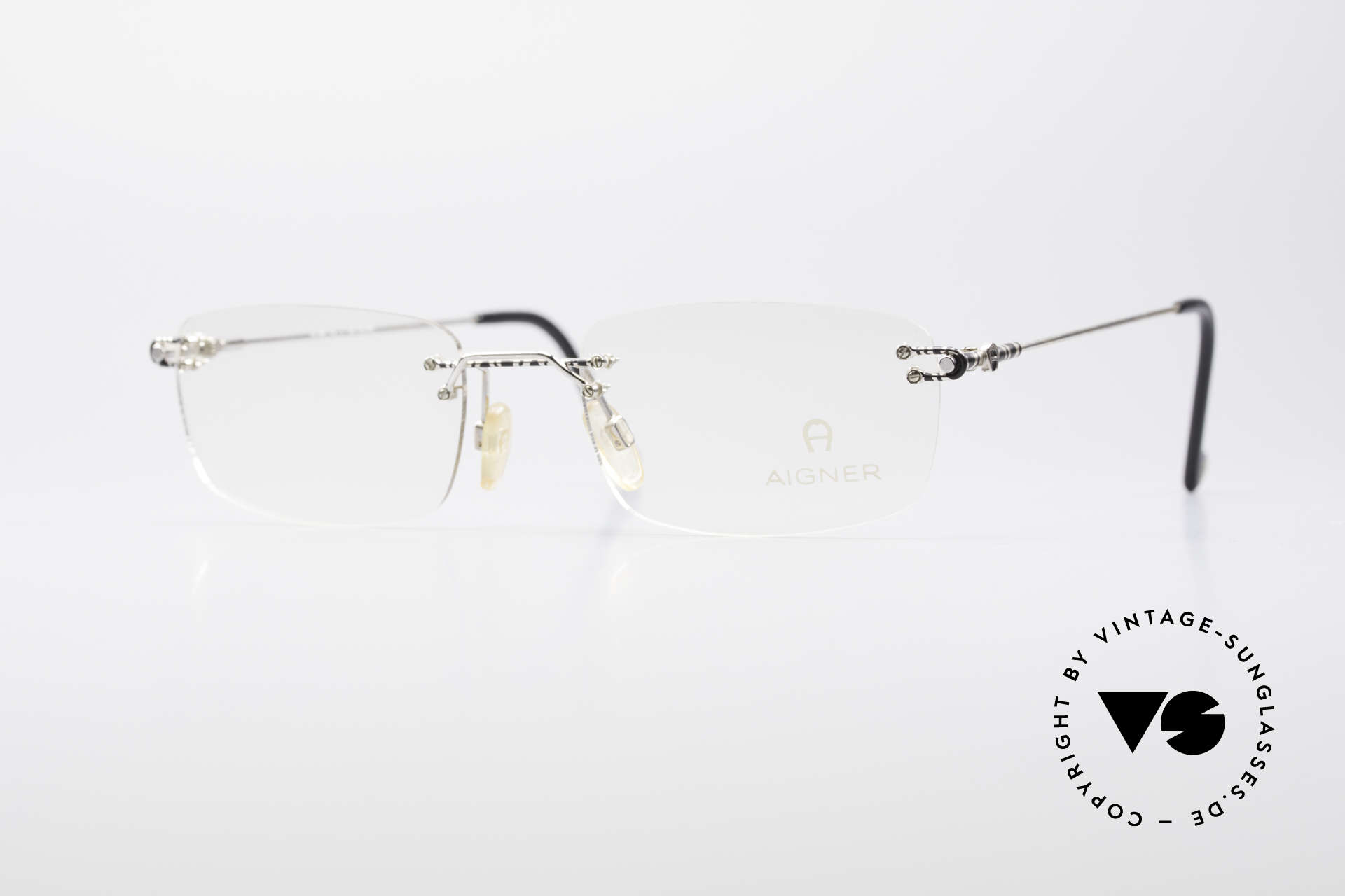 Glasses Aigner EA360 Rimless Vintage Eyeglasses