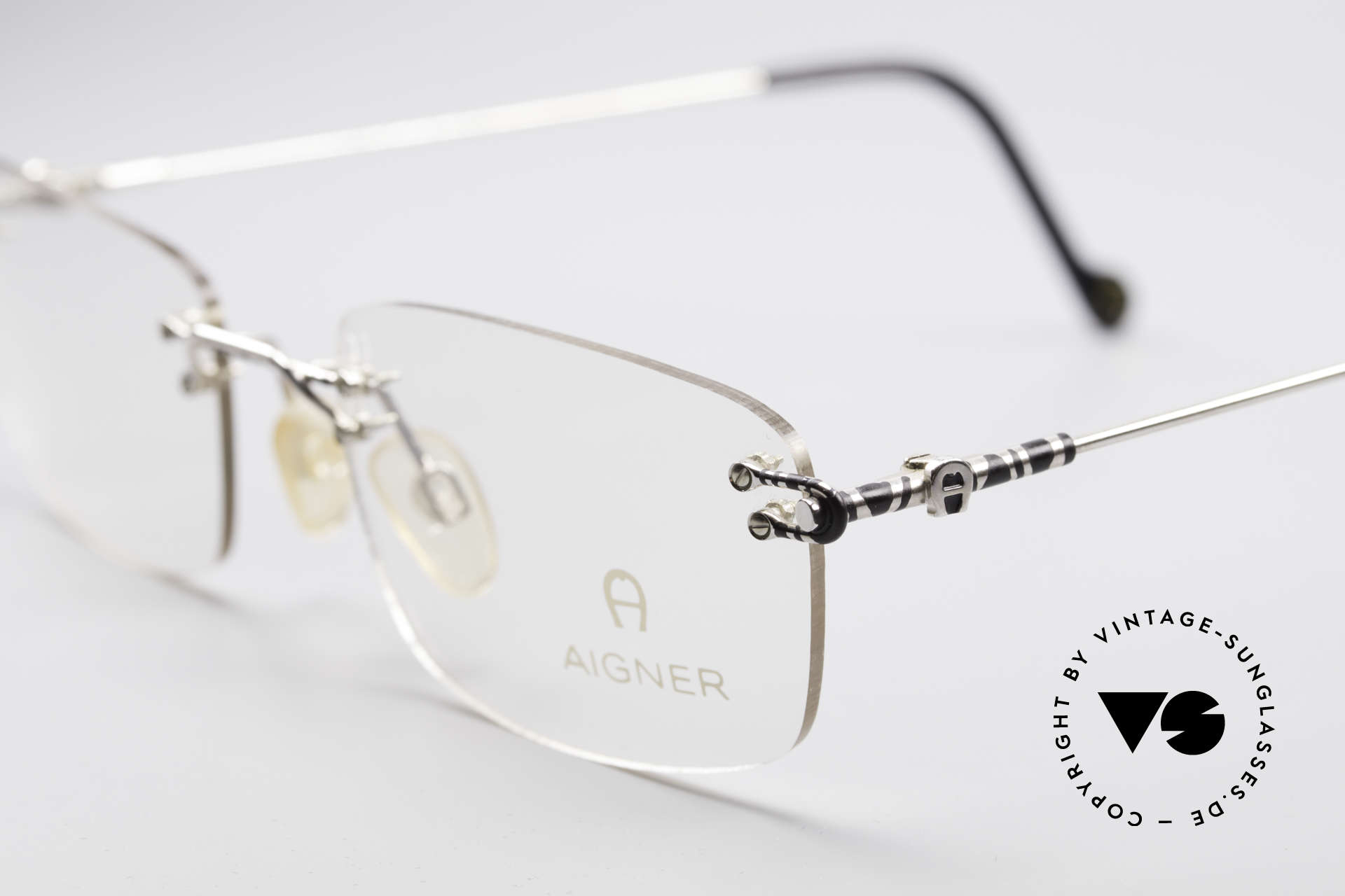 Glasses Aigner EA360 Rimless Vintage Eyeglasses