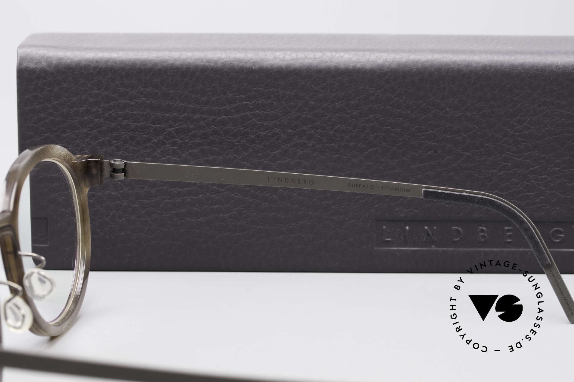 Glasses Lindberg 1811 Horn Horn Titanium Round Frame