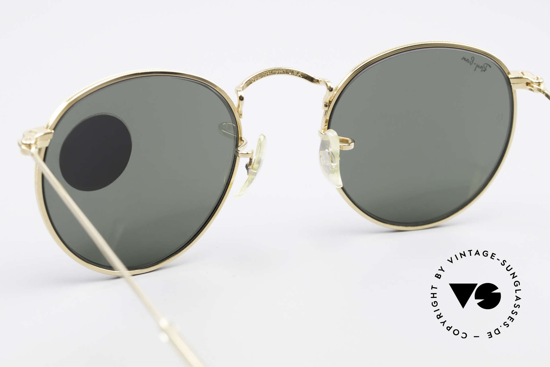 Sunglasses Ray Ban Round Metal 47 Small Round B&L Sunglasses