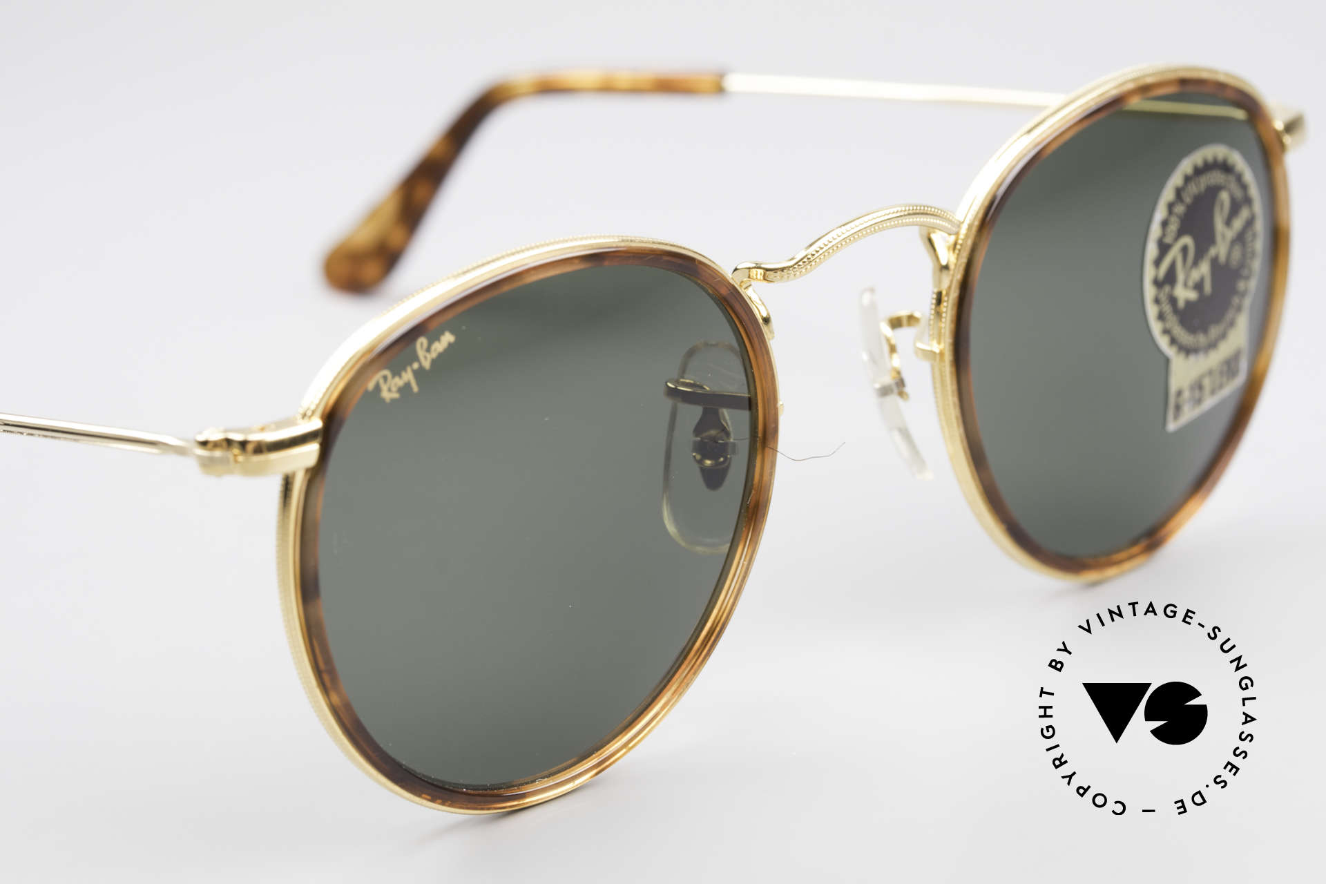 Sunglasses Ray Ban Round Metal 47 Small Round Shades Havana | Vintage ...