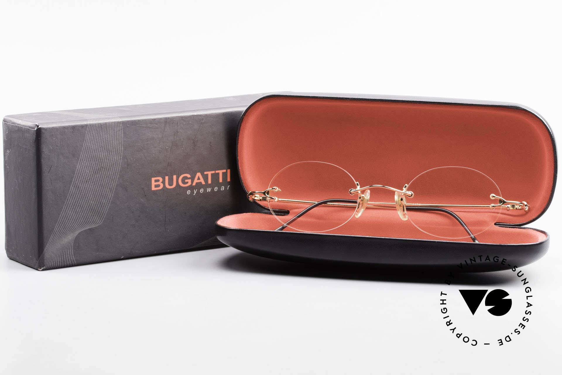 Glasses Bugatti 15308 Rimless Luxury Glasses Oval