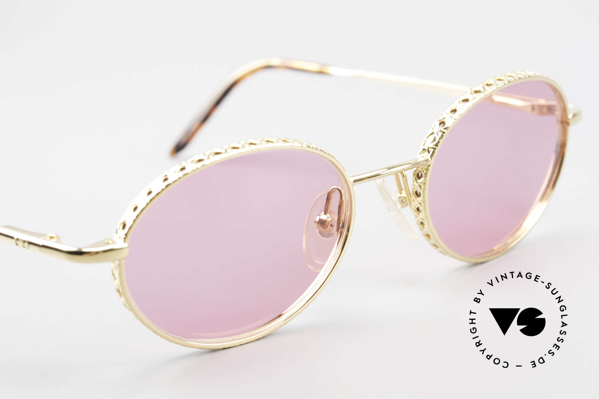 Sunglasses Christian Dior Edith Oval Vintage Frame Goldplated
