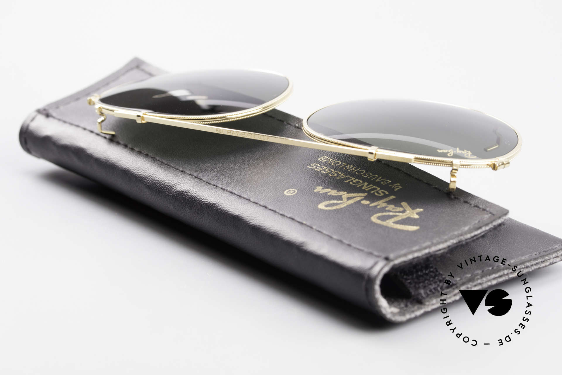 Sunglasses Ray Ban Round Metal 49 Clip On B&L USA Mineral Sun Lenses