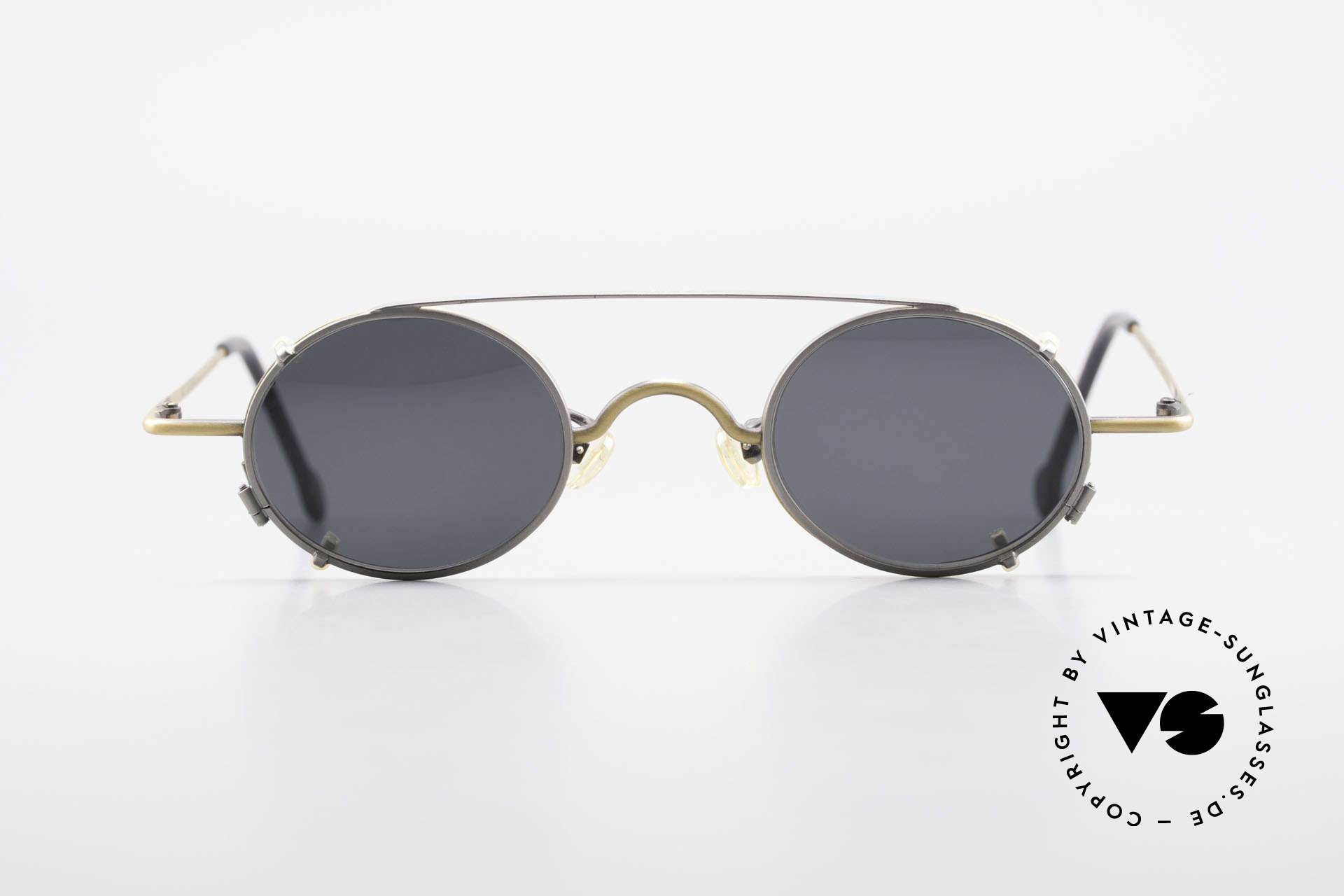 Sunglasses L.A. Eyeworks LINK 143 Oval Eyeglasses With Sun Clip