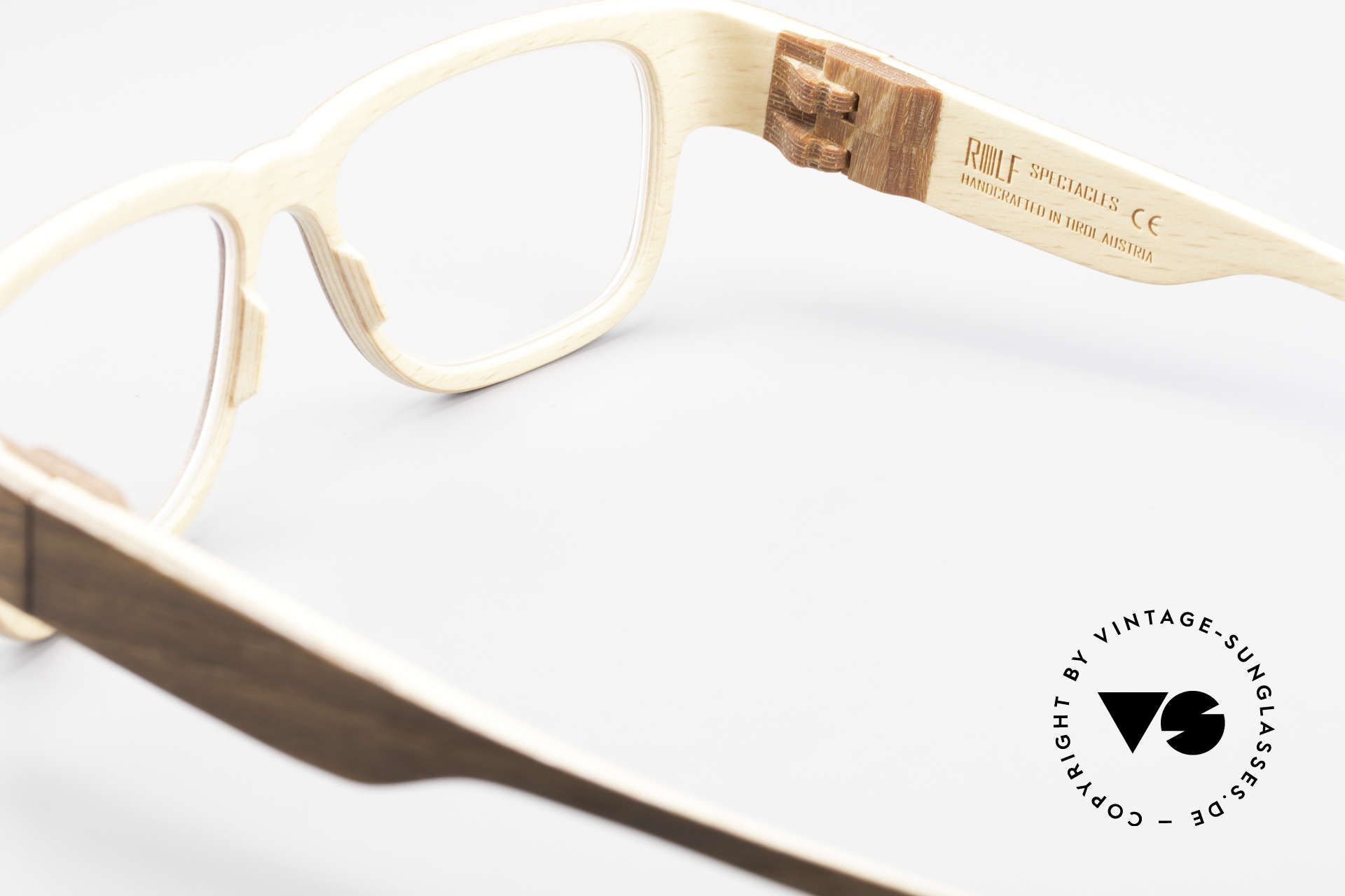 Glasses Rolf Spectacles Jupiter 54 XL Frame Made From Pure Wood