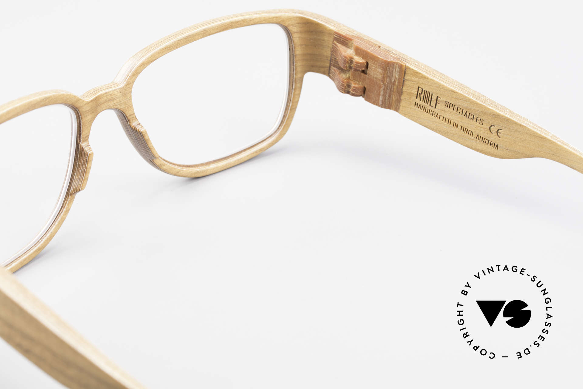 Glasses Rolf Spectacles Hornet 52 Pure Wood Eyeglasses Large