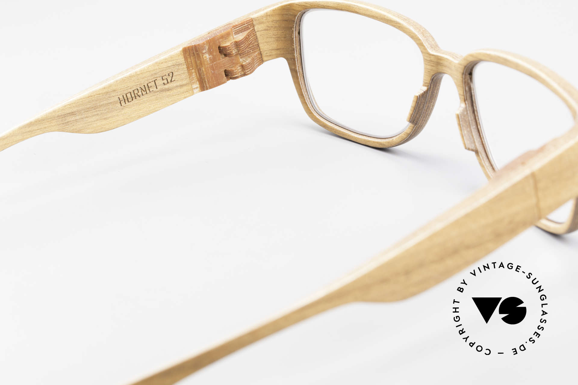 Glasses Rolf Spectacles Hornet 52 Pure Wood Eyeglasses Large