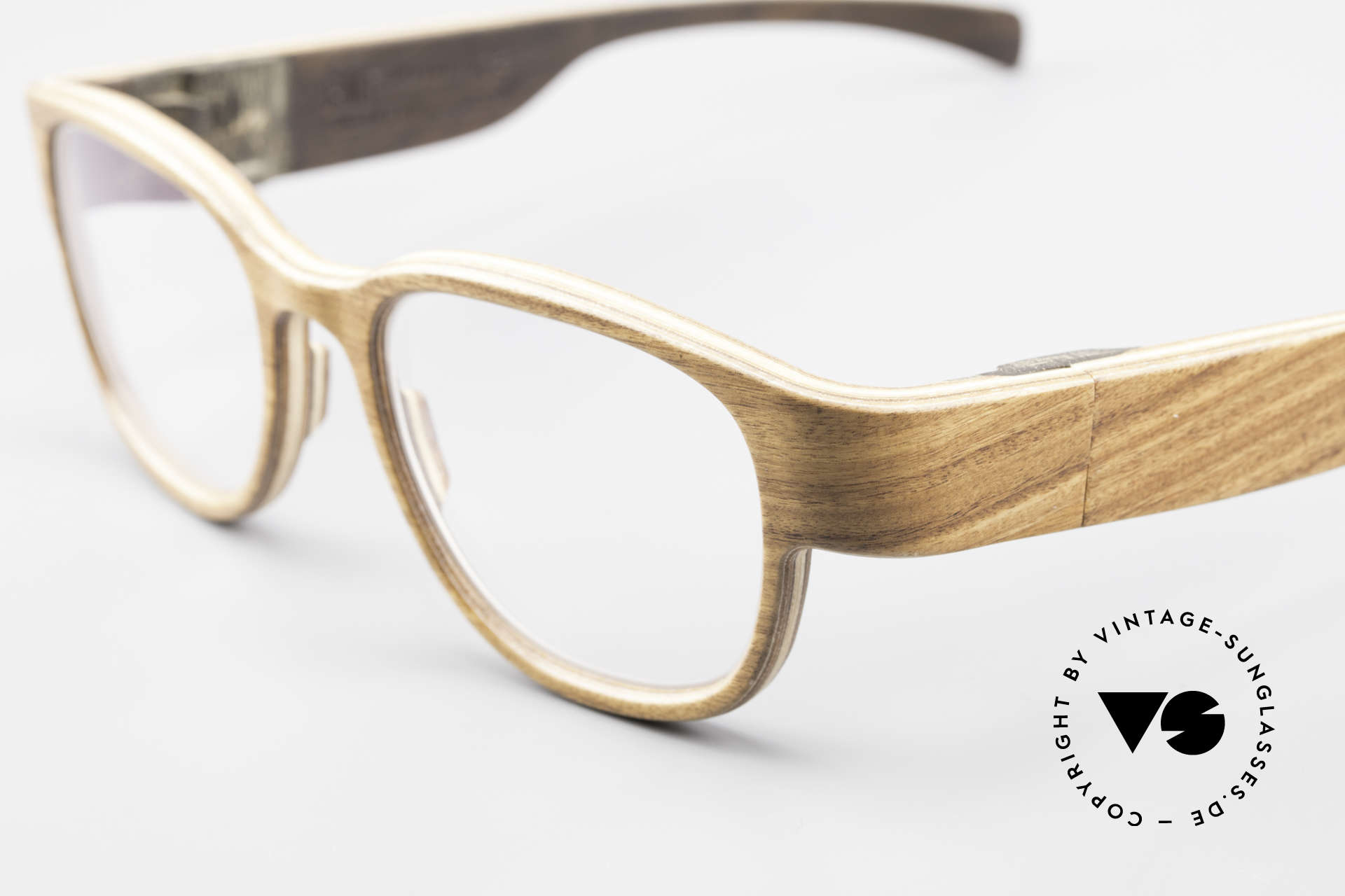 Glasses Rolf Spectacles Berlina 53 Pure Wood Frame Unisex Large