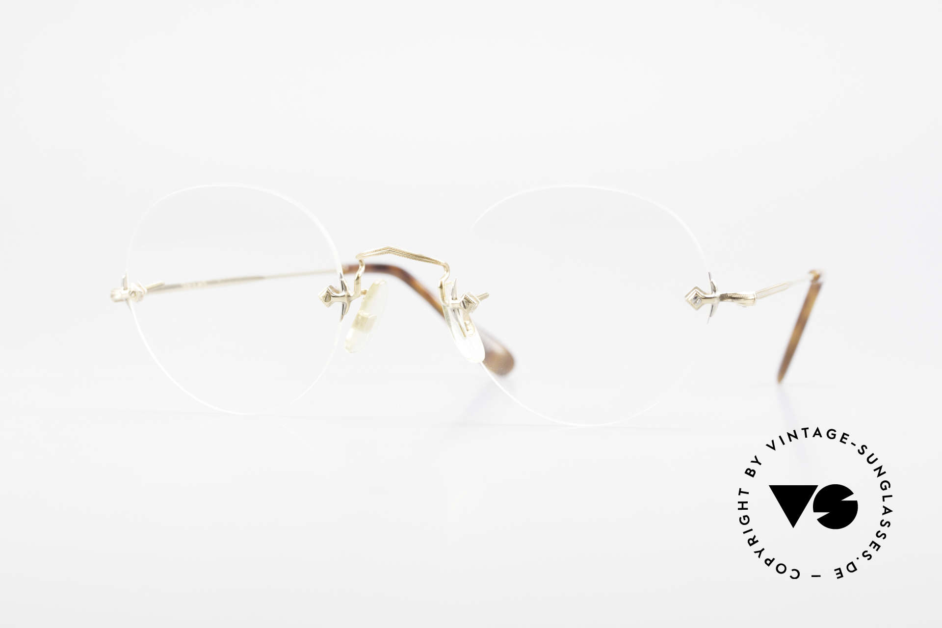 Glasses Savile Row Rimless 4720 Rimless 14k Gold Filled Frame Vintage Sunglasses
