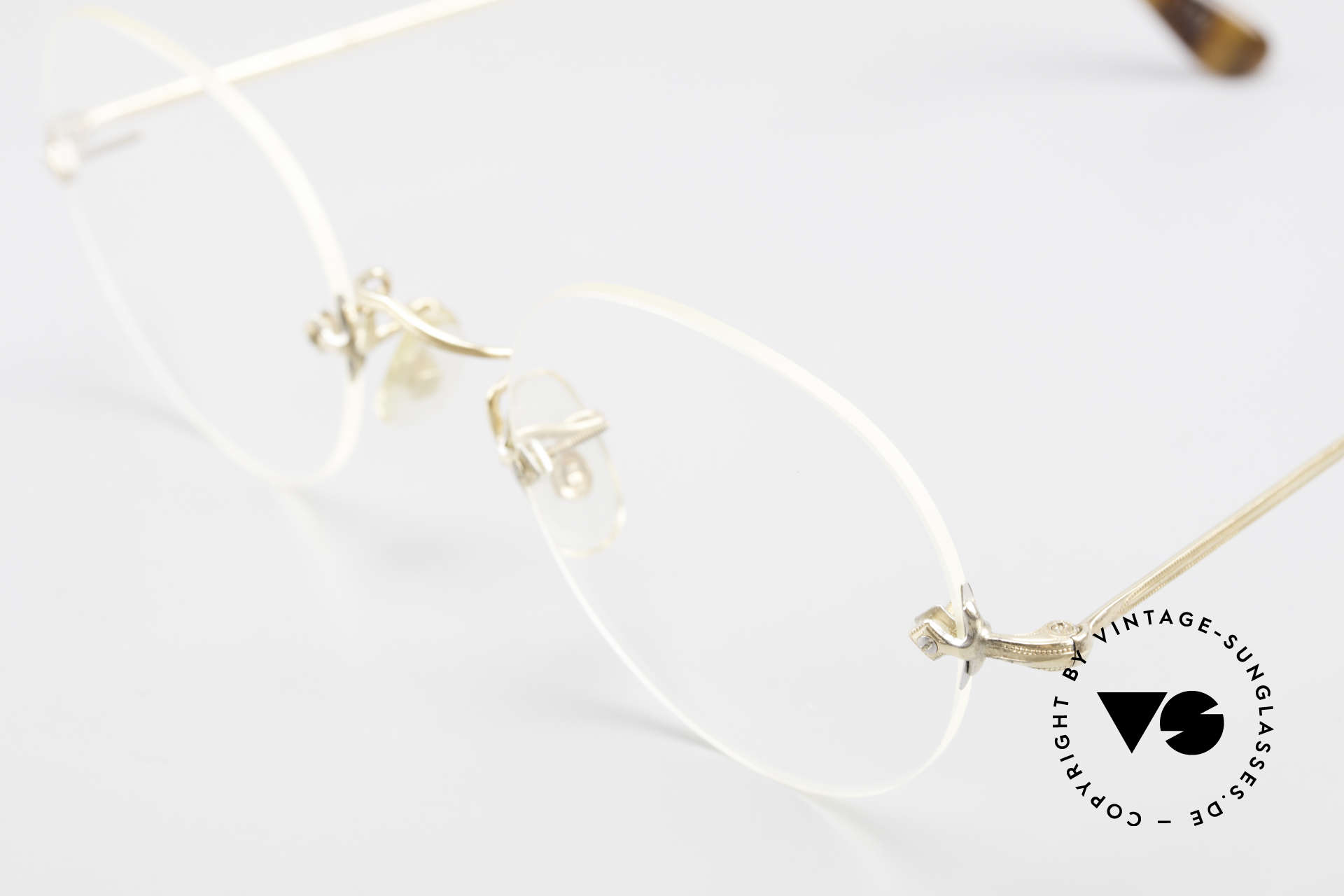 Glasses Savile Row Rimless 4720 Rimless 14k Gold Filled Frame Vintage Sunglasses