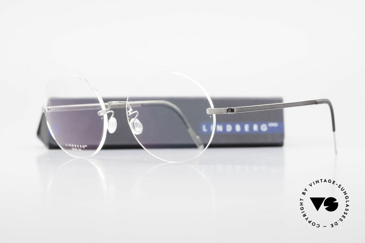 Glasses Lindberg 2333 Spirit Titan Round Rimless Titanium Frame