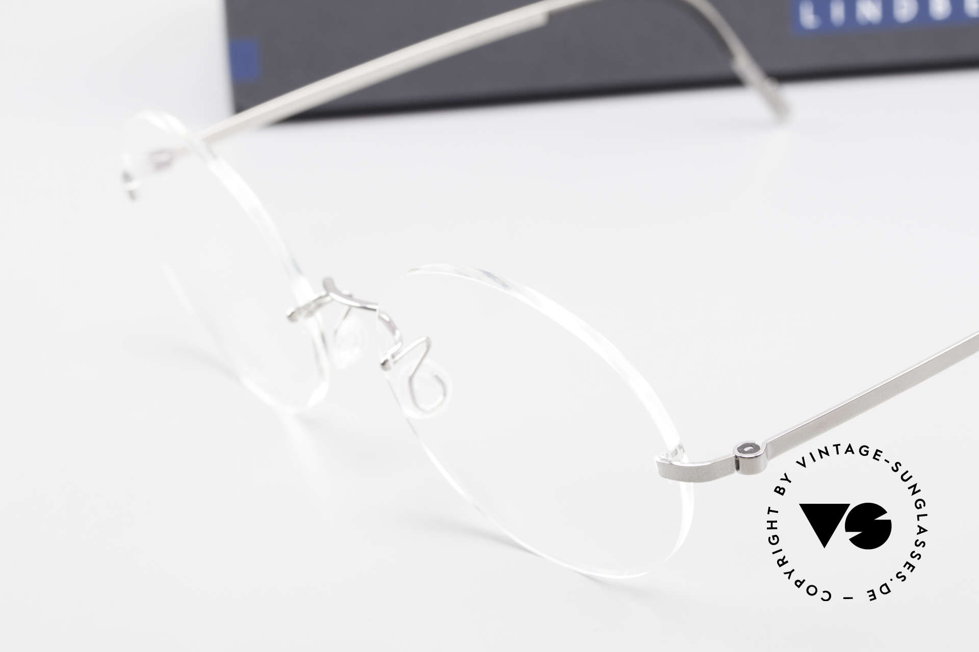 Glasses Lindberg 2333 Spirit Titan Round Rimless Titanium Frame