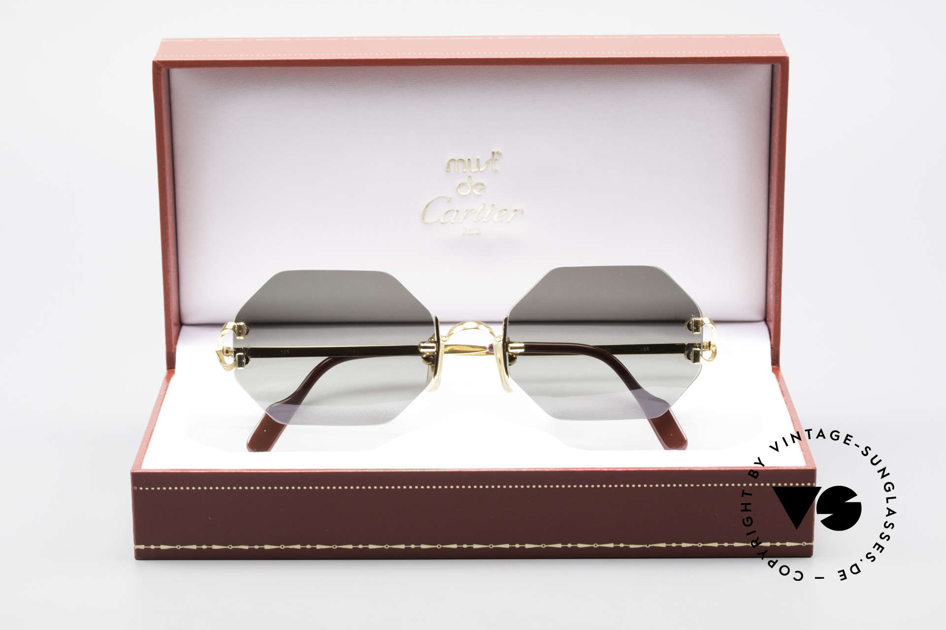 Sunglasses Cartier Rimless Octag - M Octagonal Luxury Sunglasses