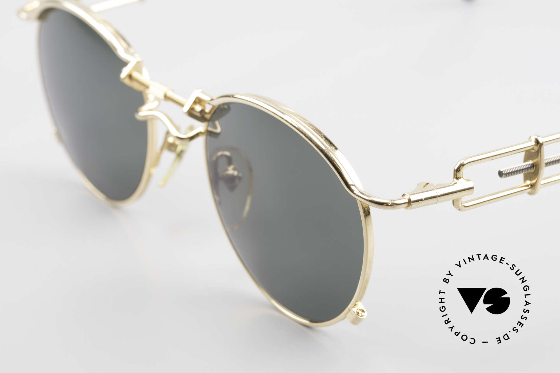 Sunglasses Jean Paul Gaultier 56-0174 90's Steampunk Shades Tupac