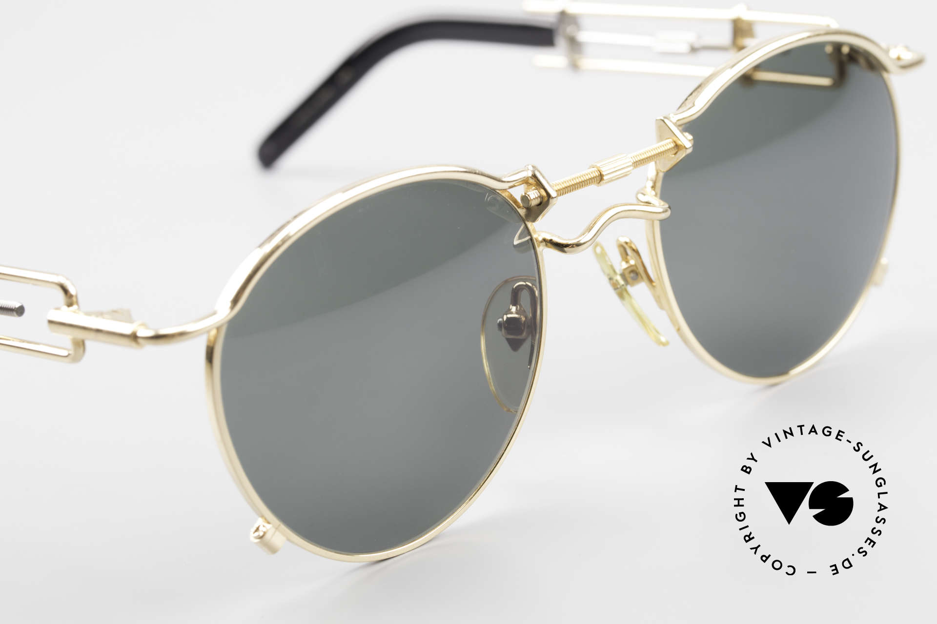 Sunglasses Jean Paul Gaultier 56-0174 90's Steampunk Shades Tupac