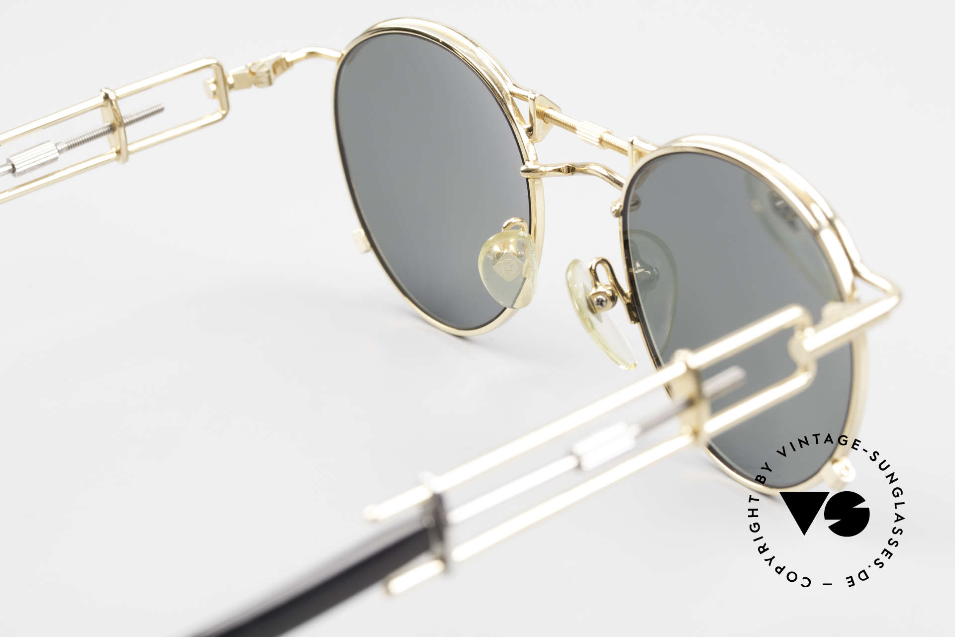 Sunglasses Jean Paul Gaultier 56-0174 90's Steampunk Shades Tupac
