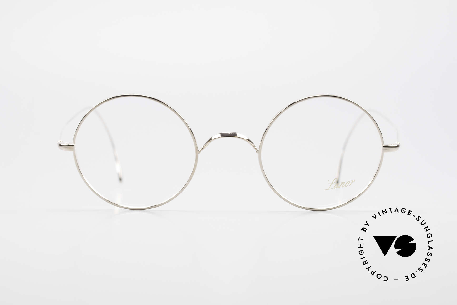 Glasses Lunor Advantage 420 GP Round Titan Frame Gold Plated