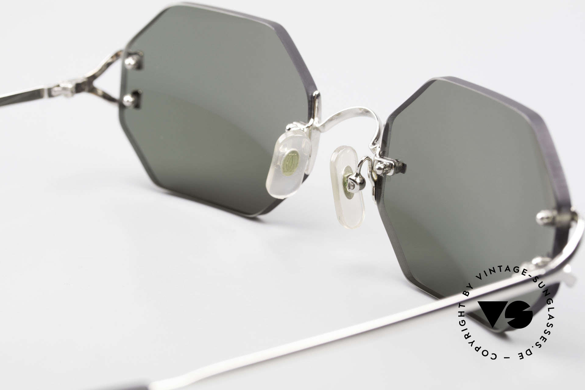 Sunglasses Cartier Rimless Octag M Octagonal Luxury Sunglasses
