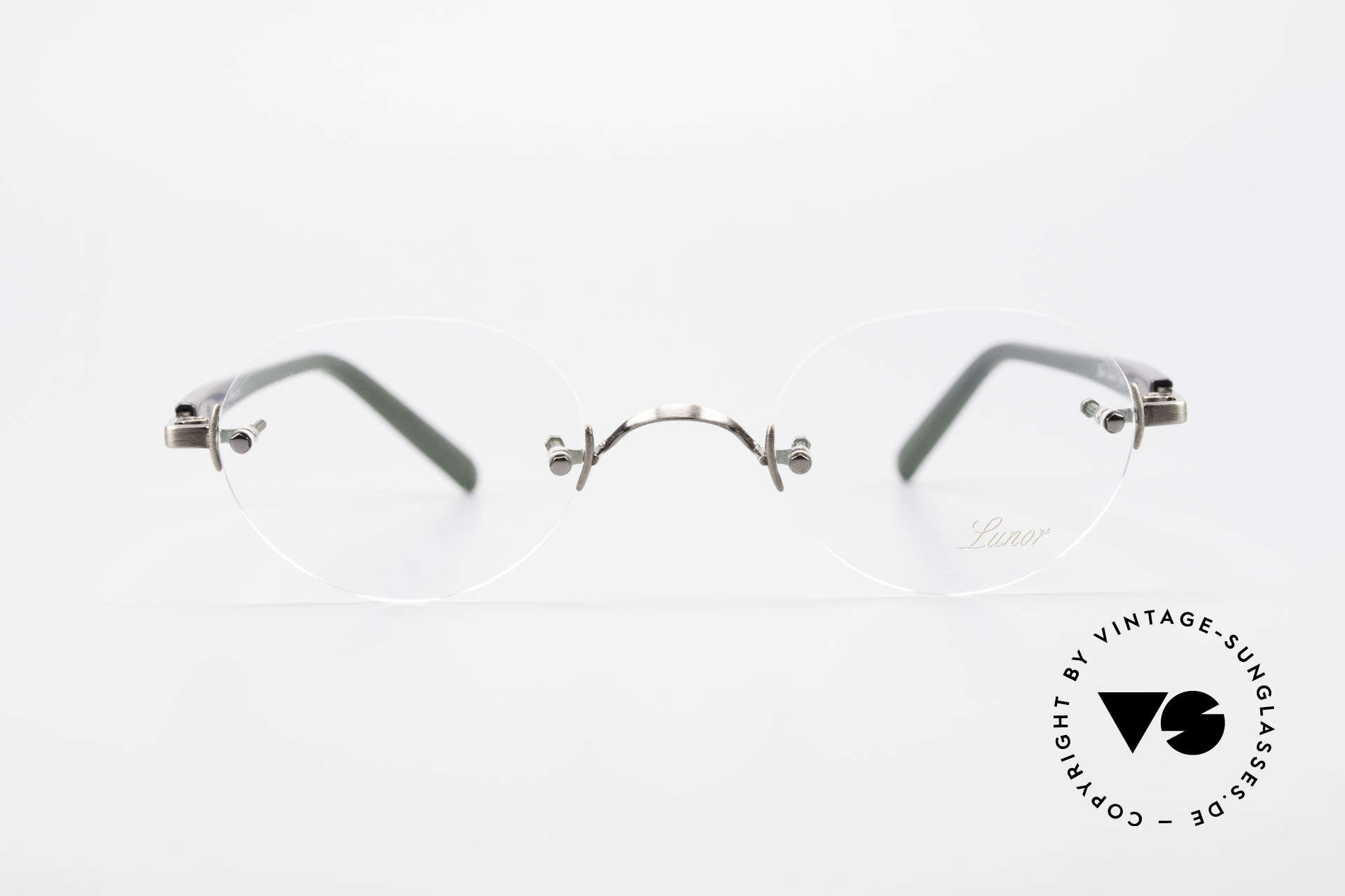 Glasses Lunor Classic V Panto AS Panto Rimless Frame Unisex