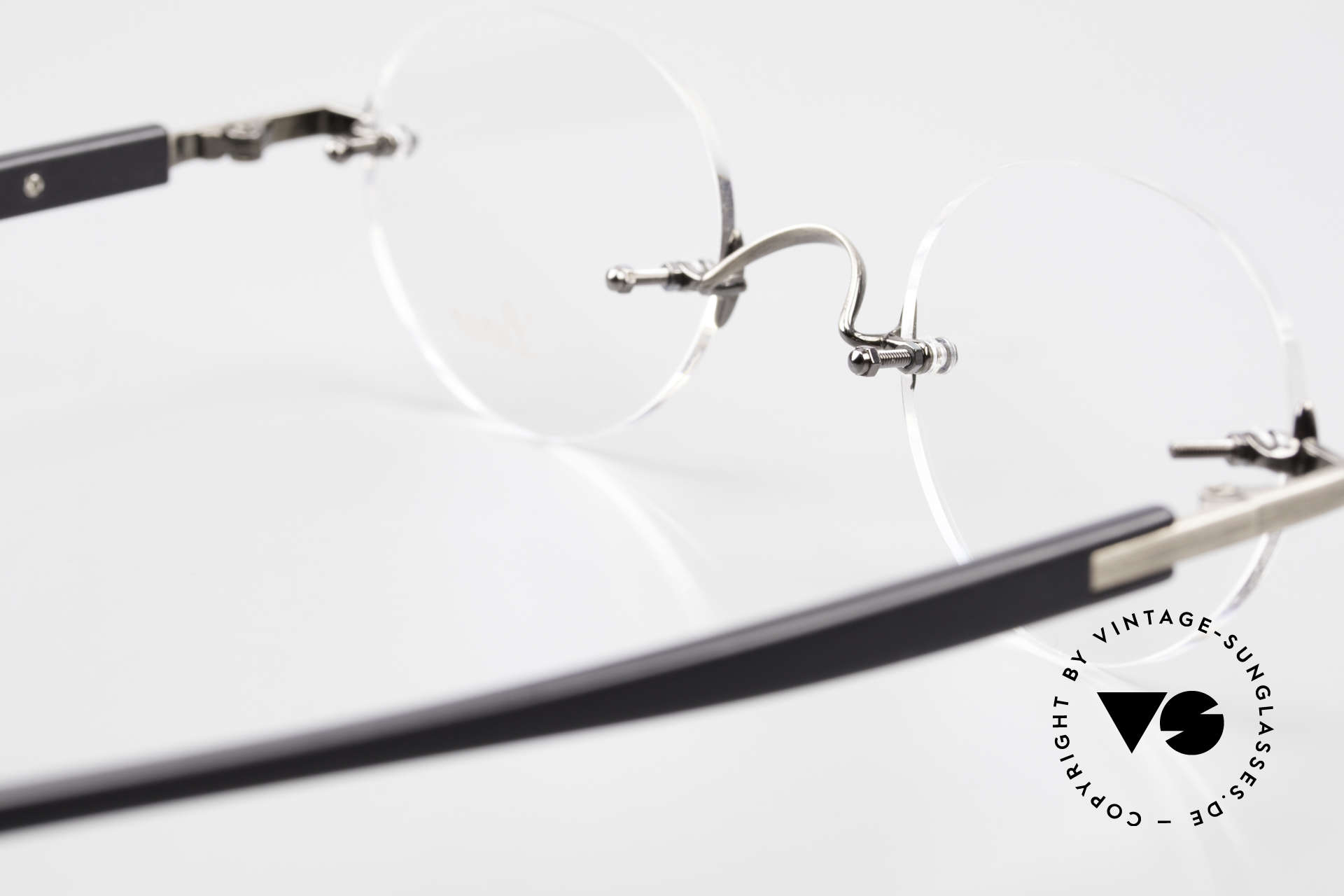 Glasses Lunor Classic V Panto AS Panto Rimless Frame Unisex