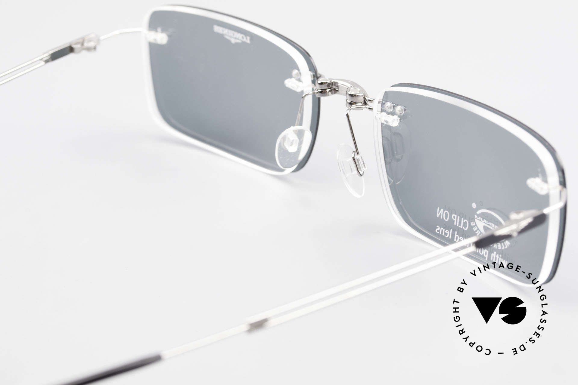 Sunglasses Longines 4367 Rimless Specs Polarized Clip