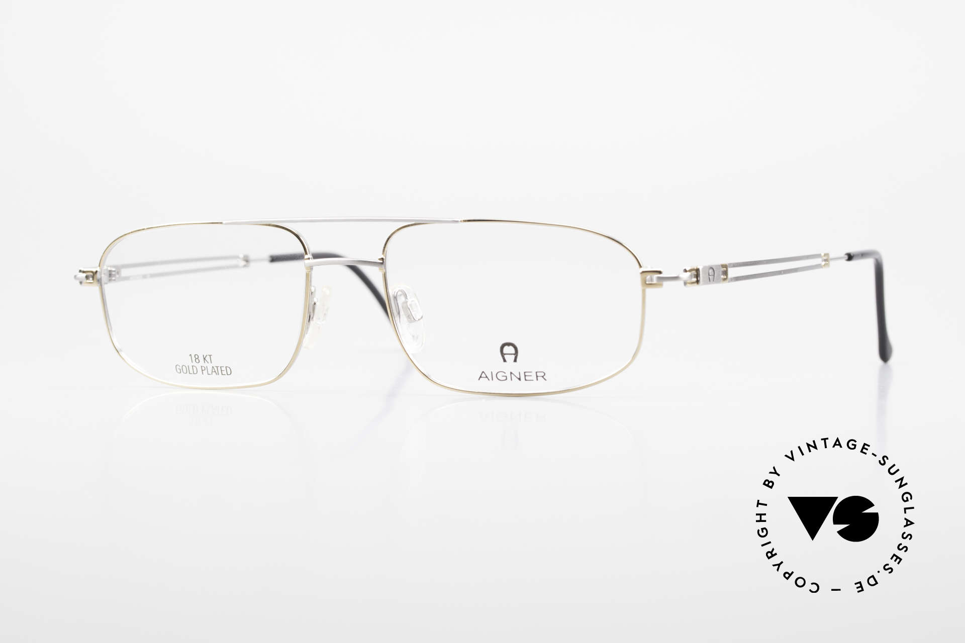Glasses Aigner EA9111 90's Men's Frame Gold Plated