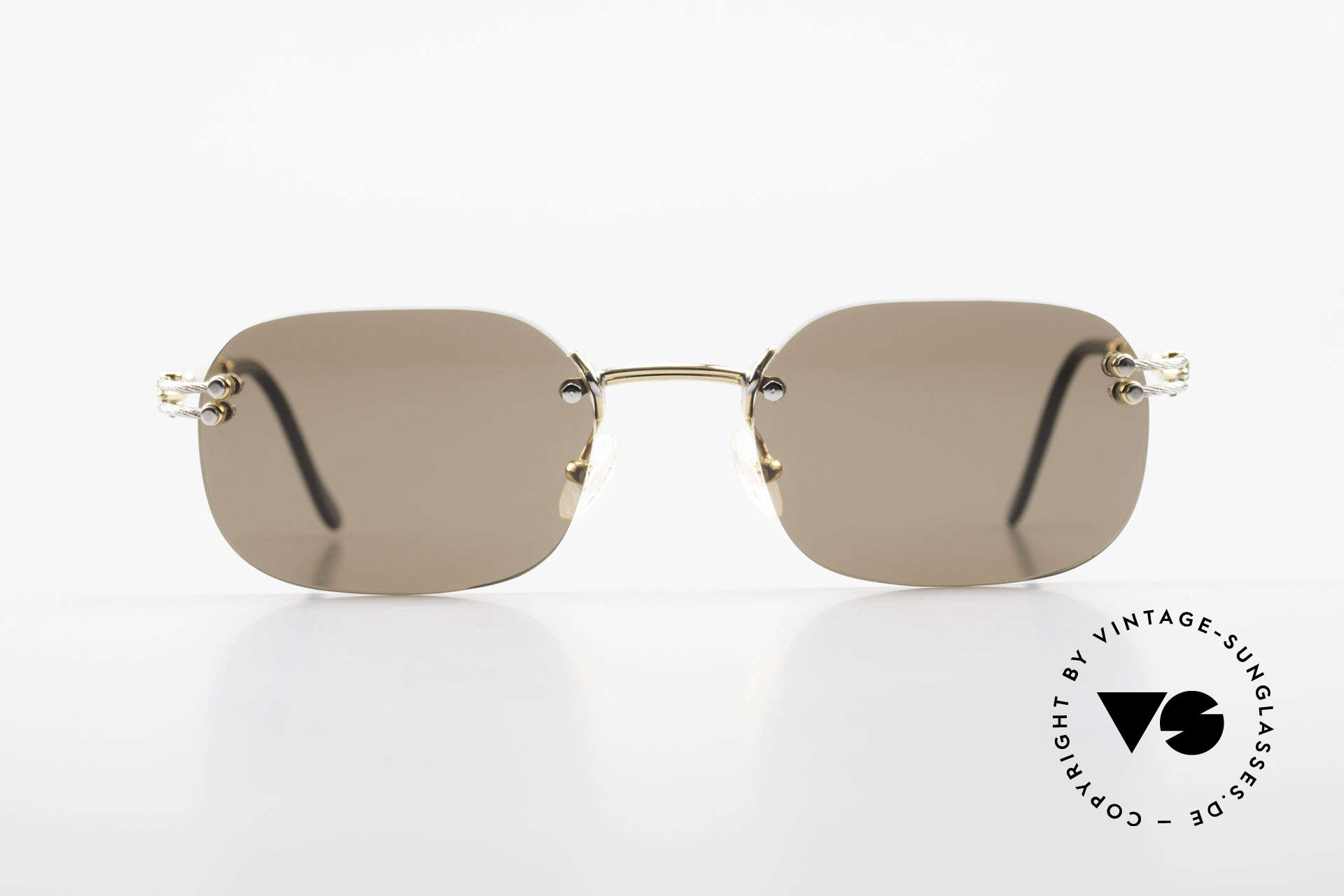 Sunglasses Fred Orcade Rimless Luxury Sunglasses 90s