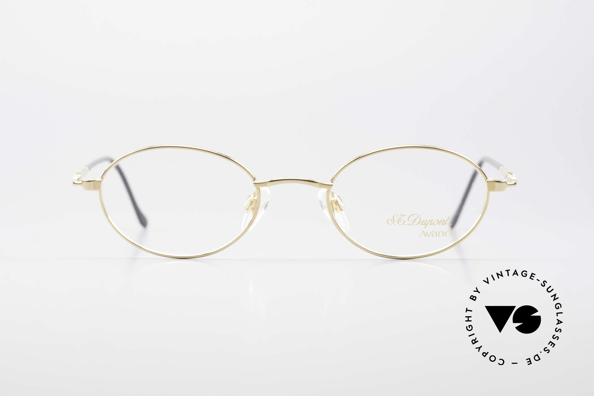 Glasses S.T. Dupont D501 Luxury Gold Plated Frame Oval
