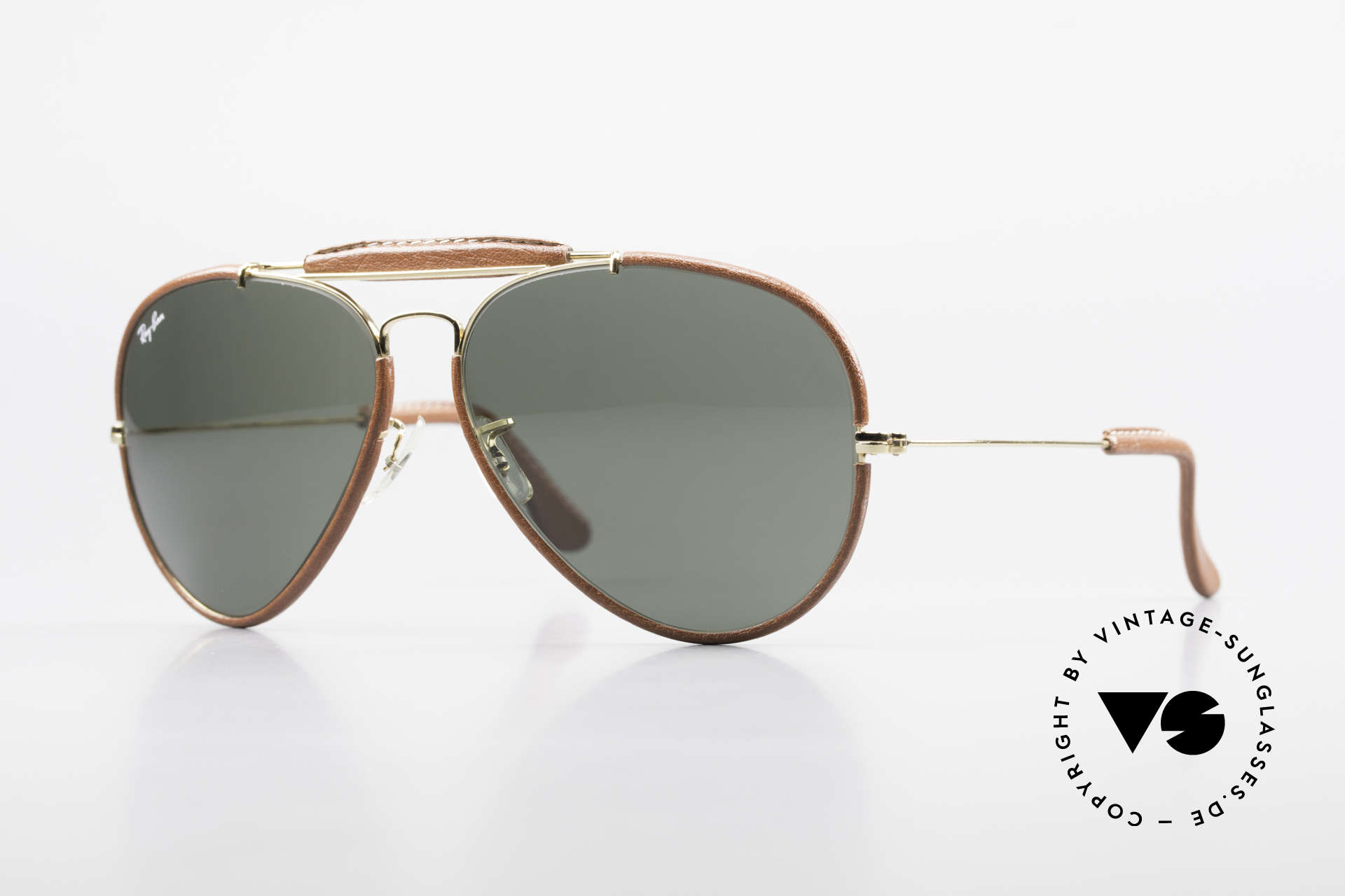 Sunglasses Ray Ban Outdoorsman II USA Leathers Sunglasses 80's