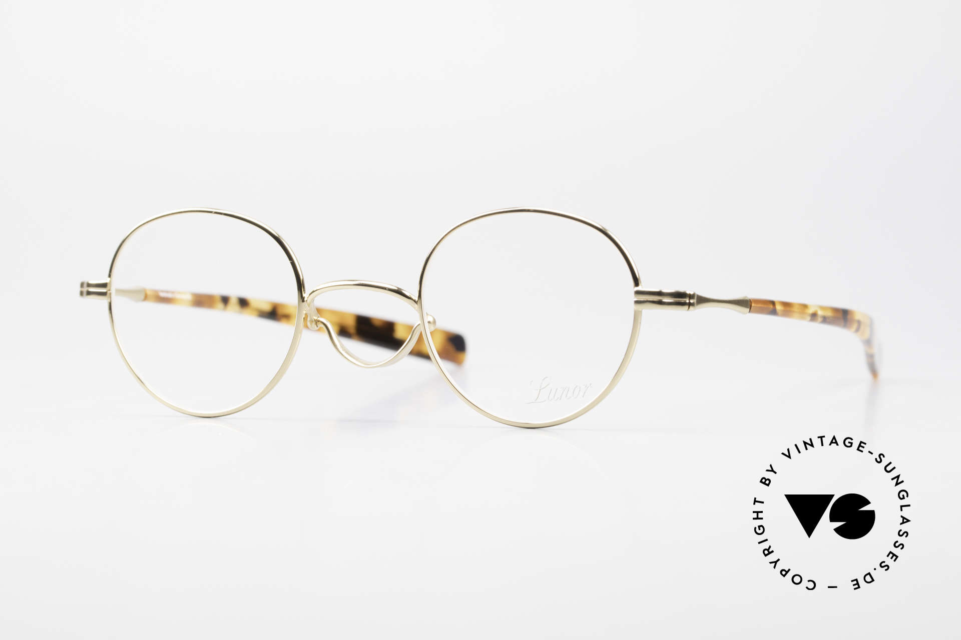 Glasses Lunor Swing A 32 Panto Swing Bridge Gold Plated