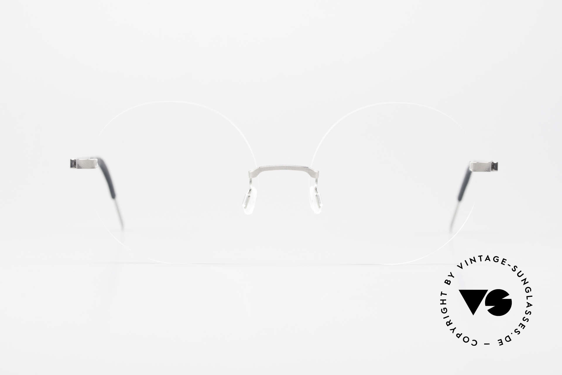 Glasses Lindberg 2341 Strip Titan Big Round Titan Frame Rimless