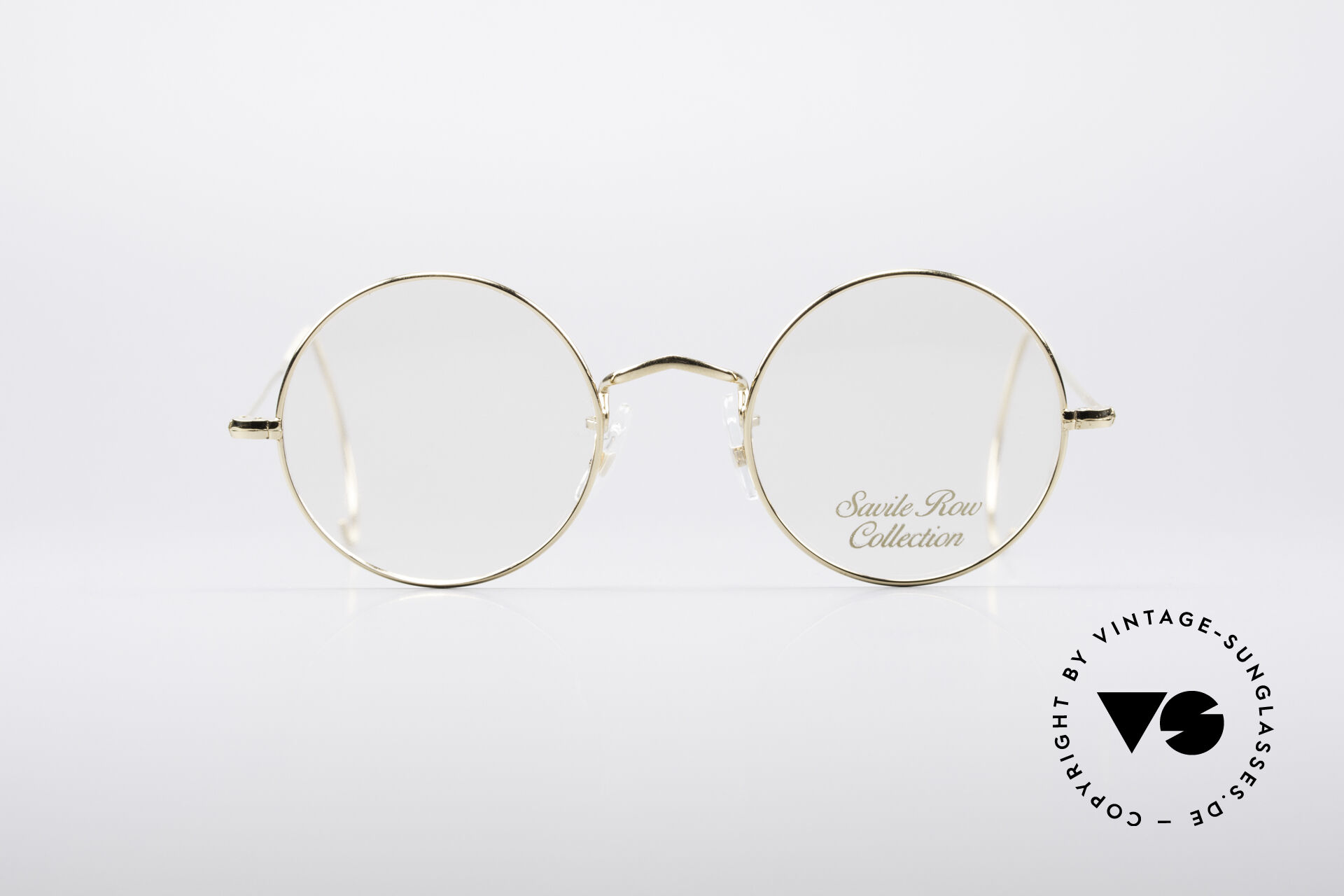 Glasses Savile Row Round 44/20 14kt Gold Frame