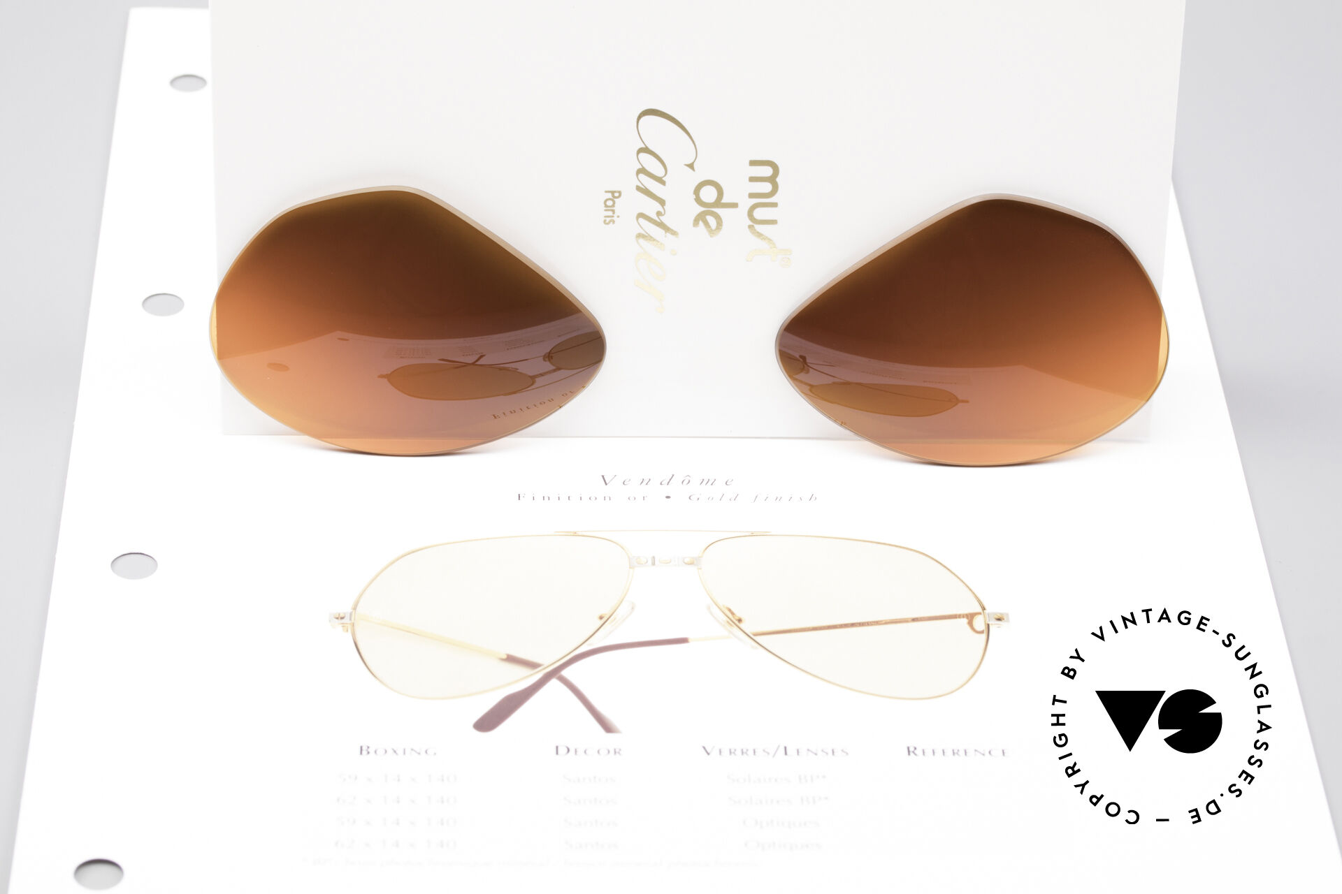 Sunglasses Cartier Vendome Lenses - L Sun Lenses Sunset Gradient