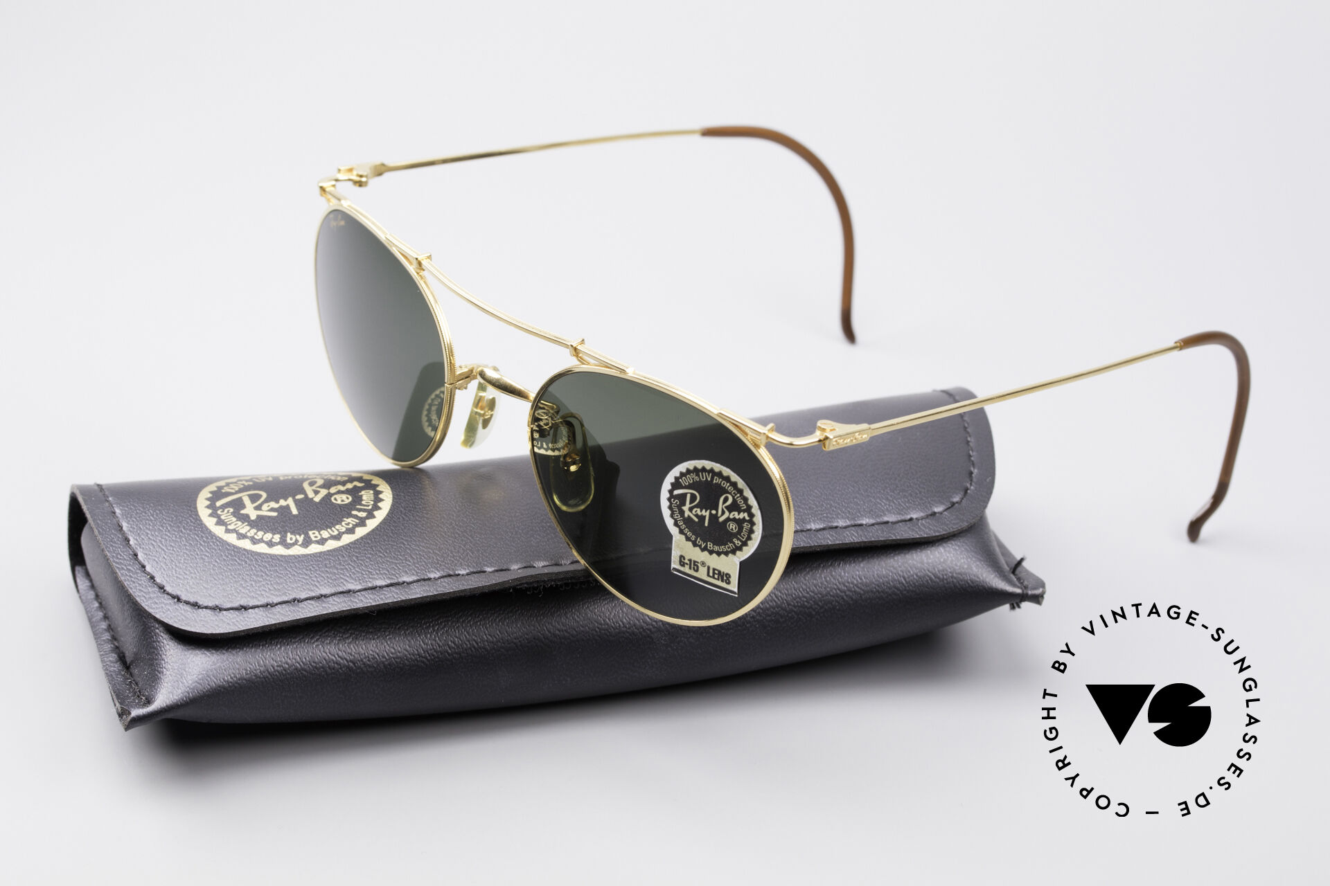 Sunglasses Ray Ban Deco Metals Round B&L USA Round Sunglasses