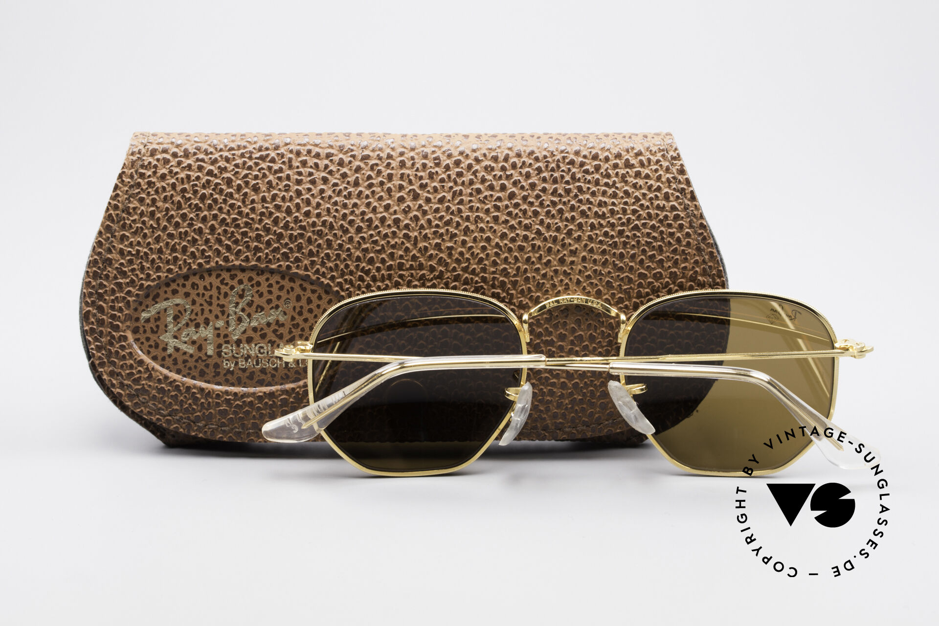 Sunglasses Ray Ban Classic Style III Diamond Hard Gold Mirrored