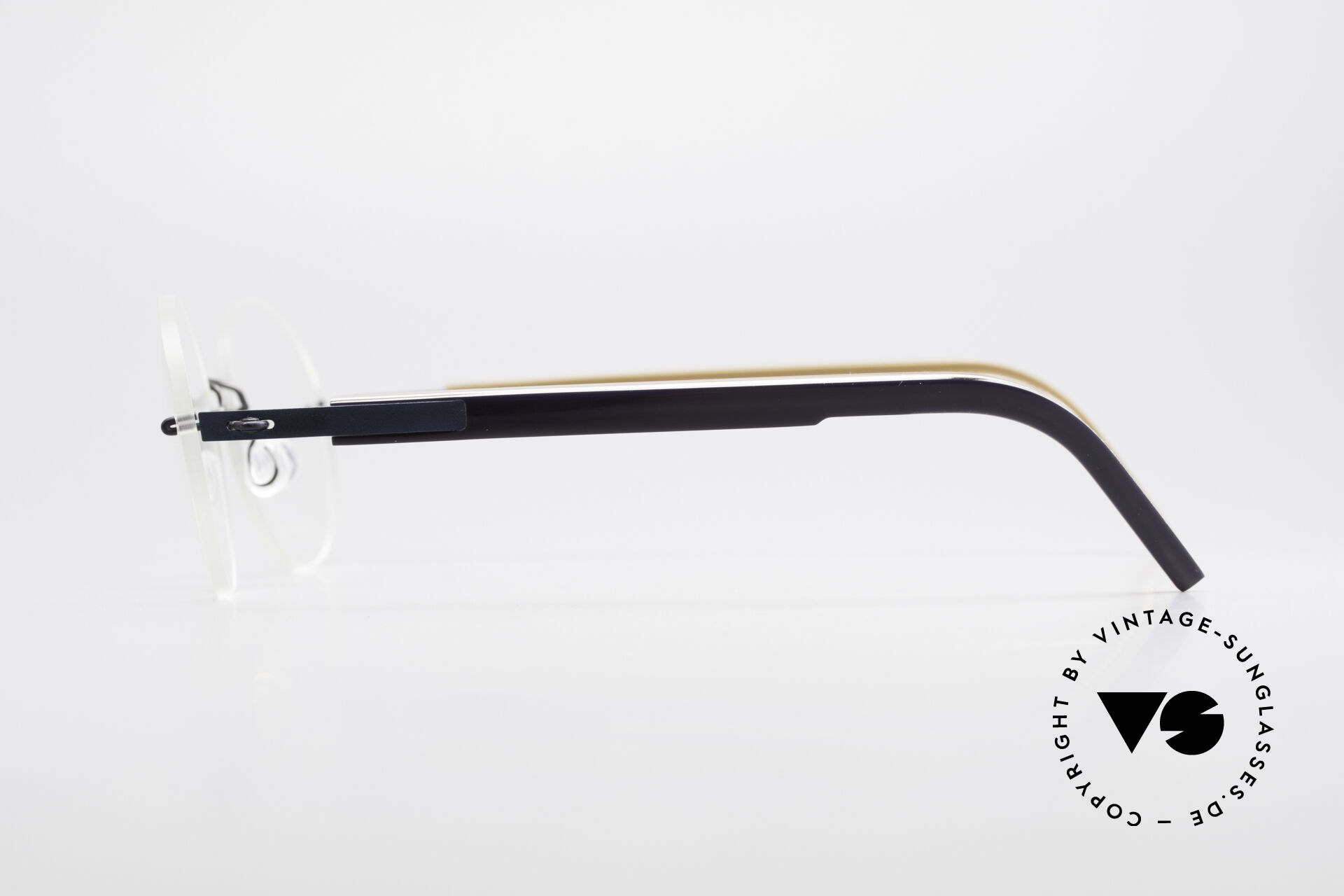 Glasses Lindberg 2111 Strip Titan Rimless Titanium Frame Round