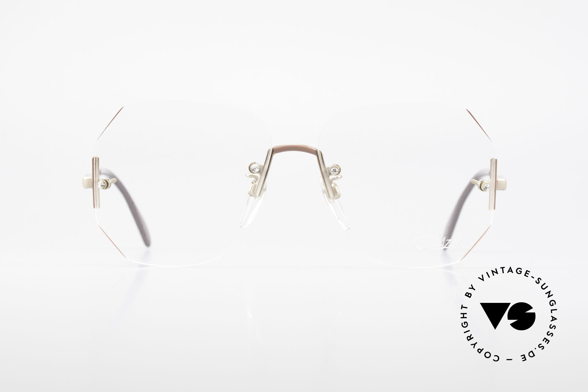 Glasses Cazal 216 Rimless Vintage Frame Ladies