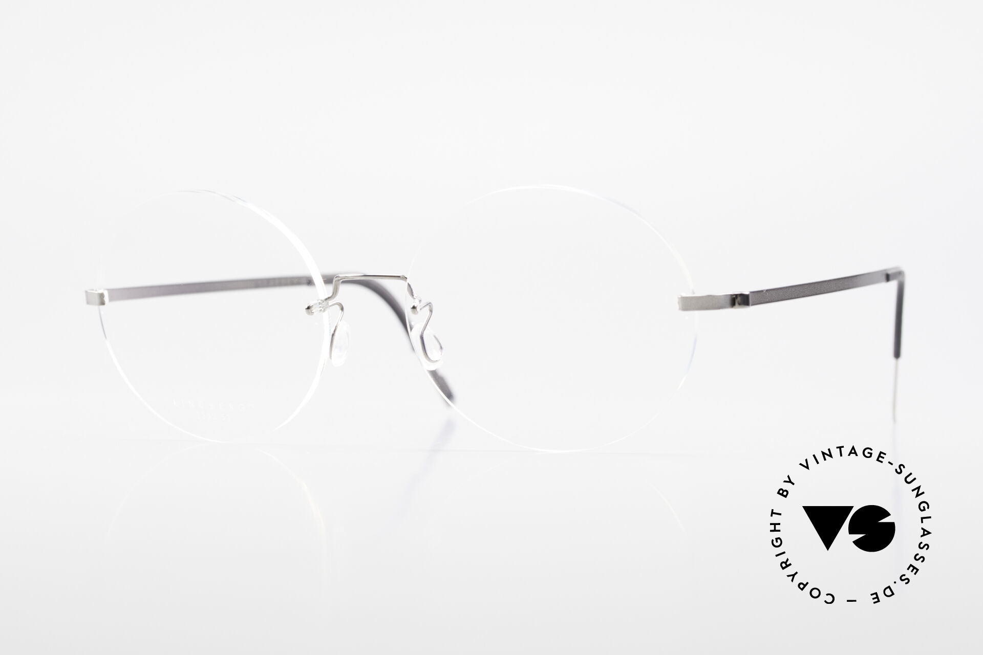 Glasses Lindberg 2333 Spirit Titan Round Rimless Titanium Frame