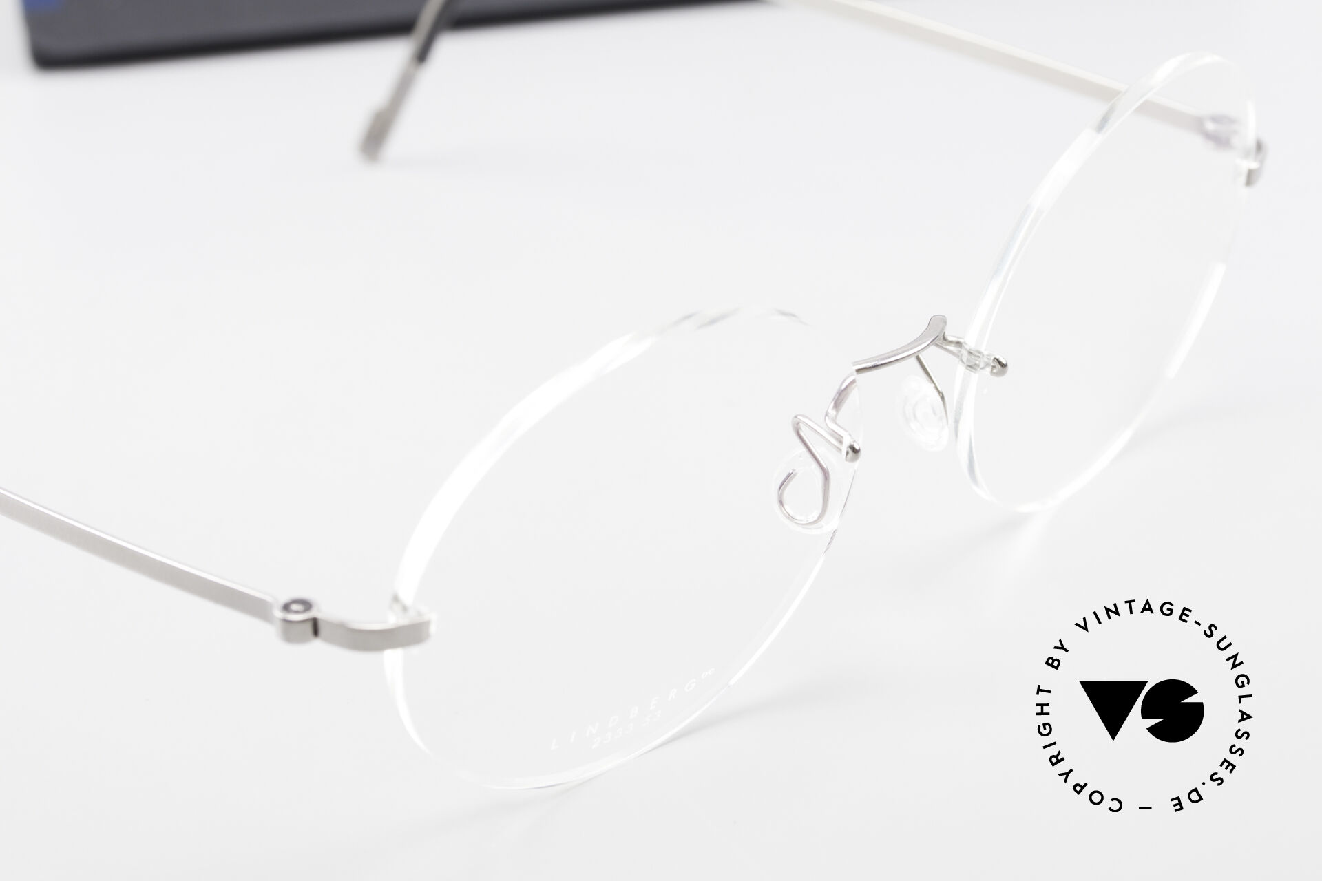 Glasses Lindberg 2333 Spirit Titan Round Rimless Titanium Frame