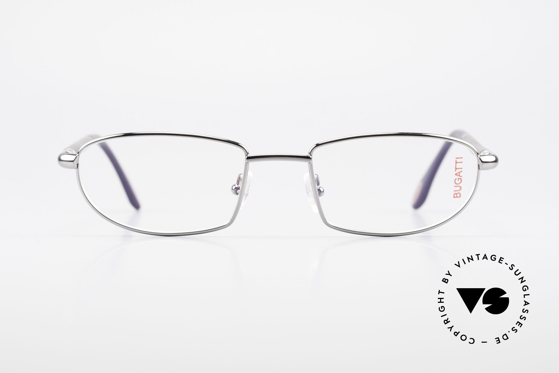 Glasses Bugatti 537 Genuine Horn Frame Ruthenium