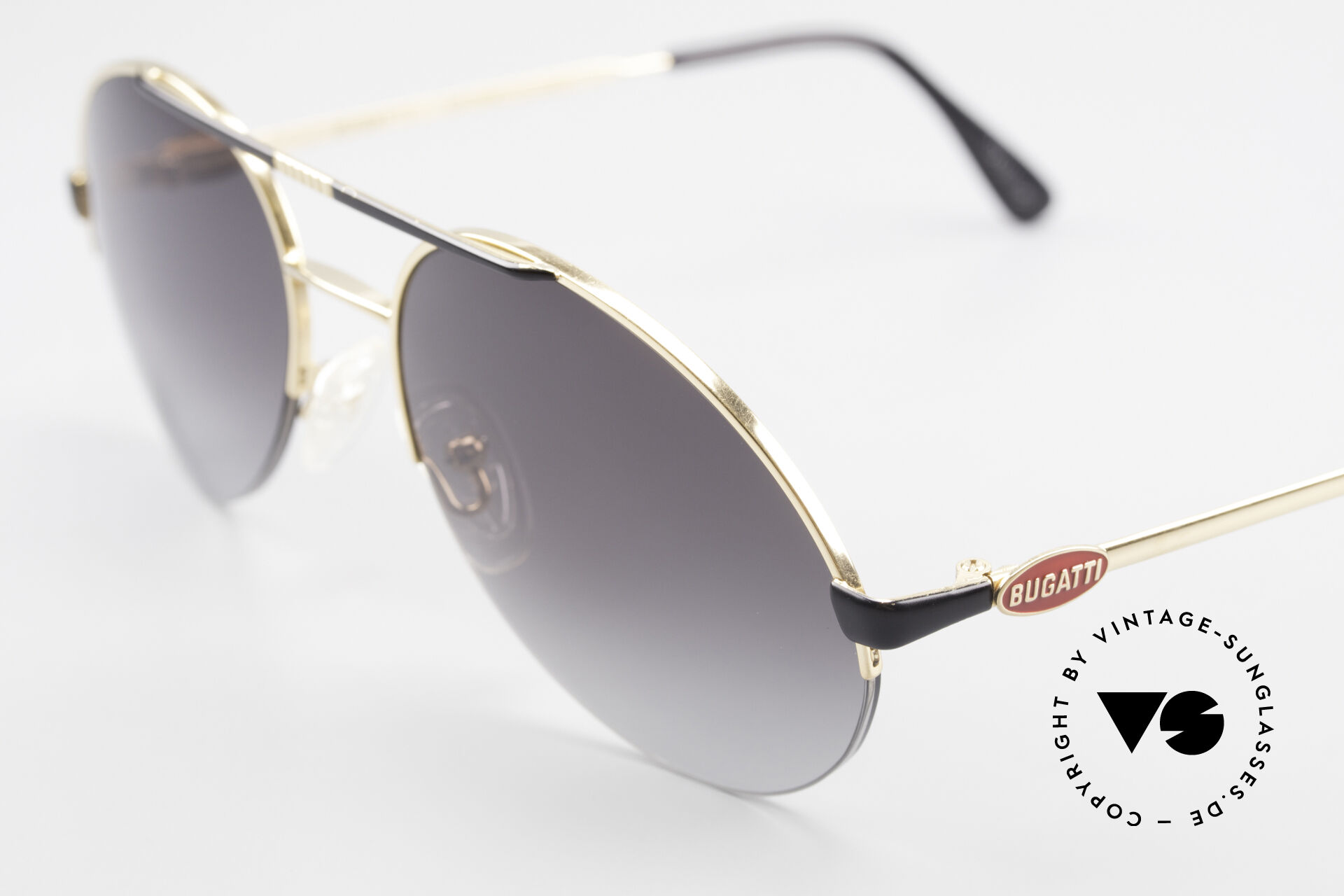Sunglasses Bugatti 65789 Semi Rimless Vintage Shades